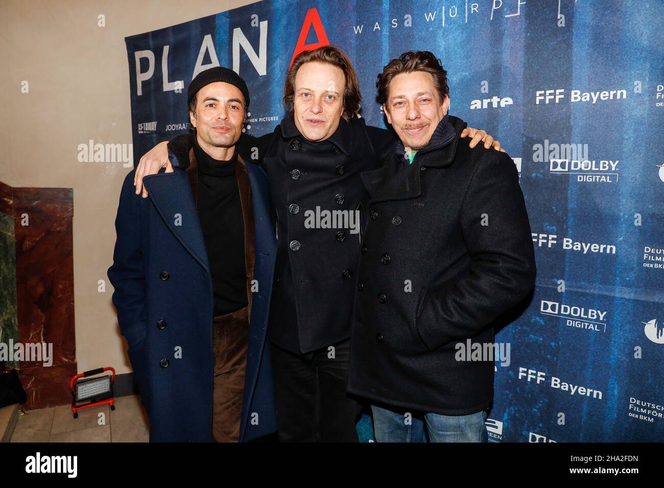 Berlin, Germany. 09th Dec, 2021. Nikolai Kinski (l-r) August Diehl and ...