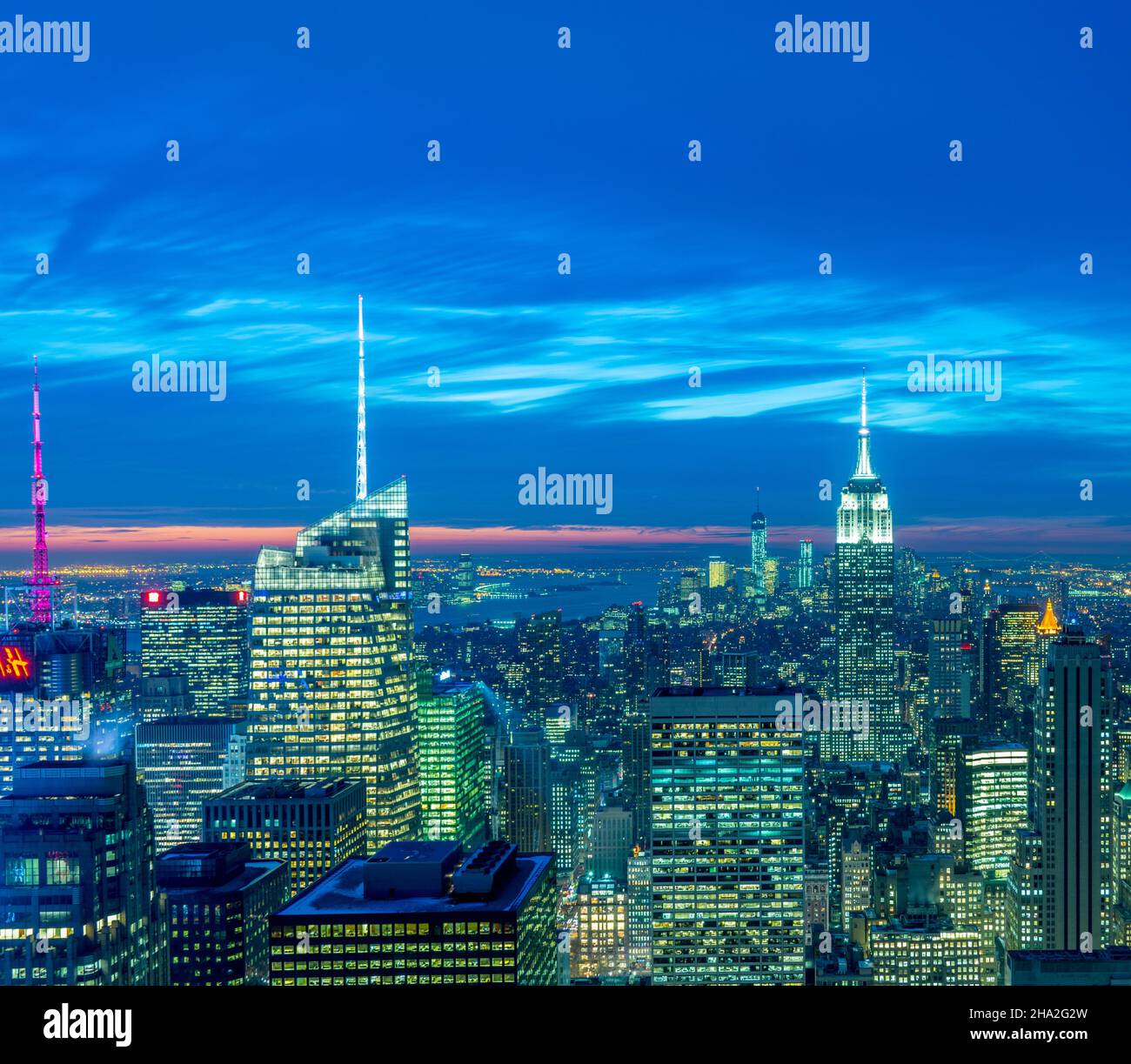 New York - DECEMBER 20, 2013: View of Lower Manhattan on December 20 in ...