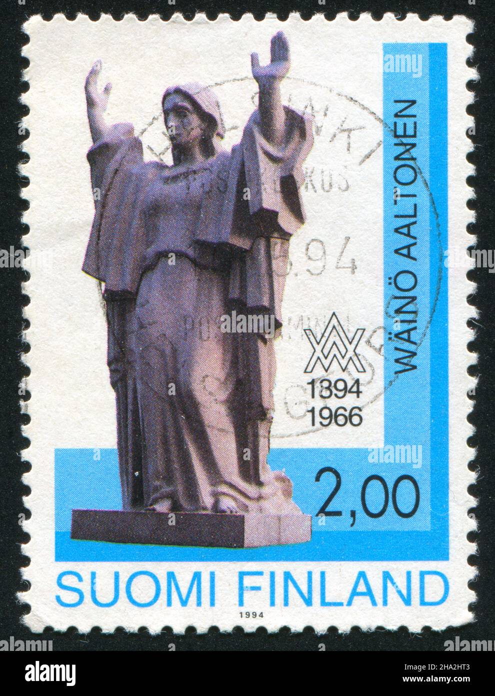 FINLAND - CIRCA 1994: stamp printed by Finland, shows "Peace" by Waino ...