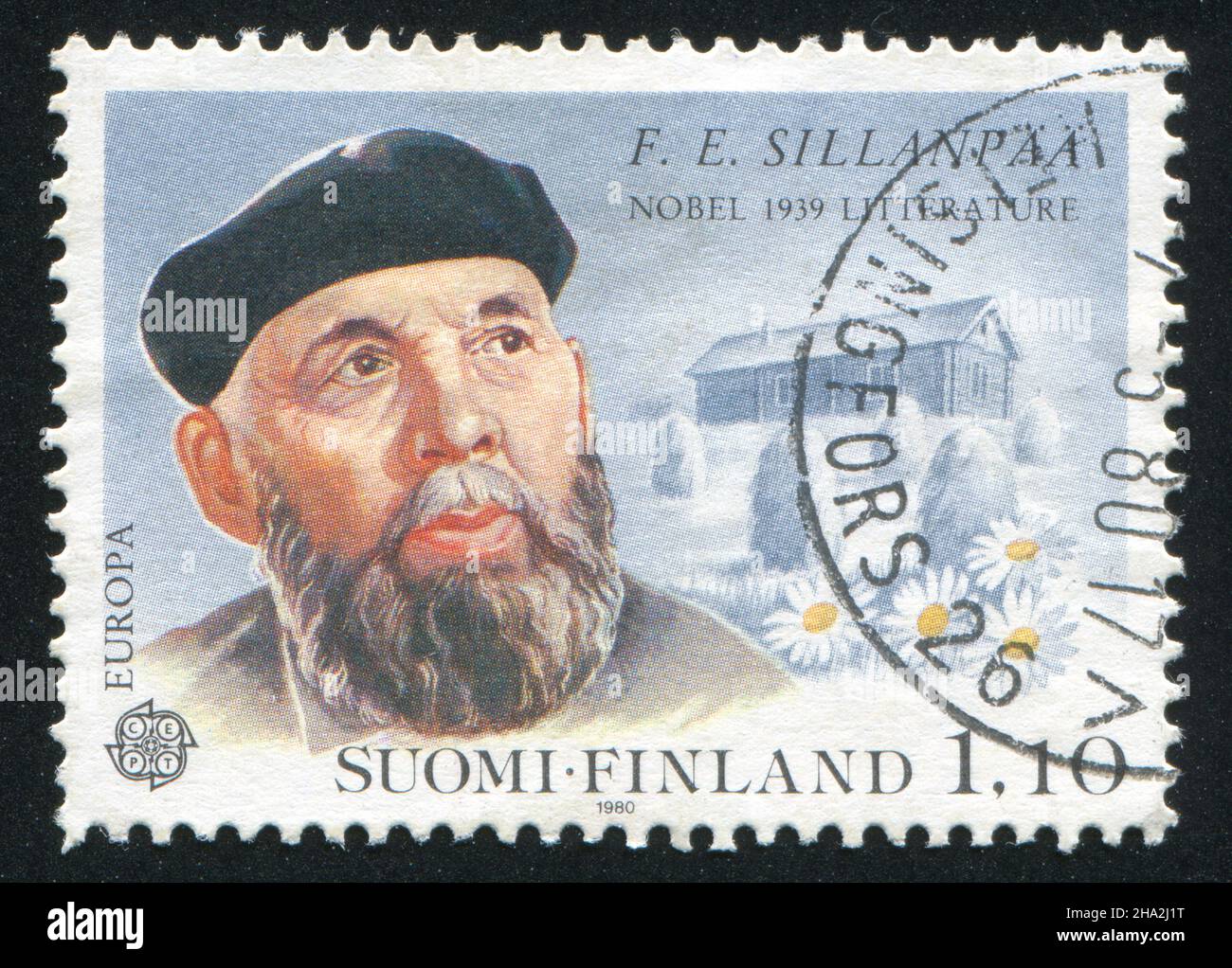 FINLAND - CIRCA 1980: stamp printed by Finland, shows Portrait of ...