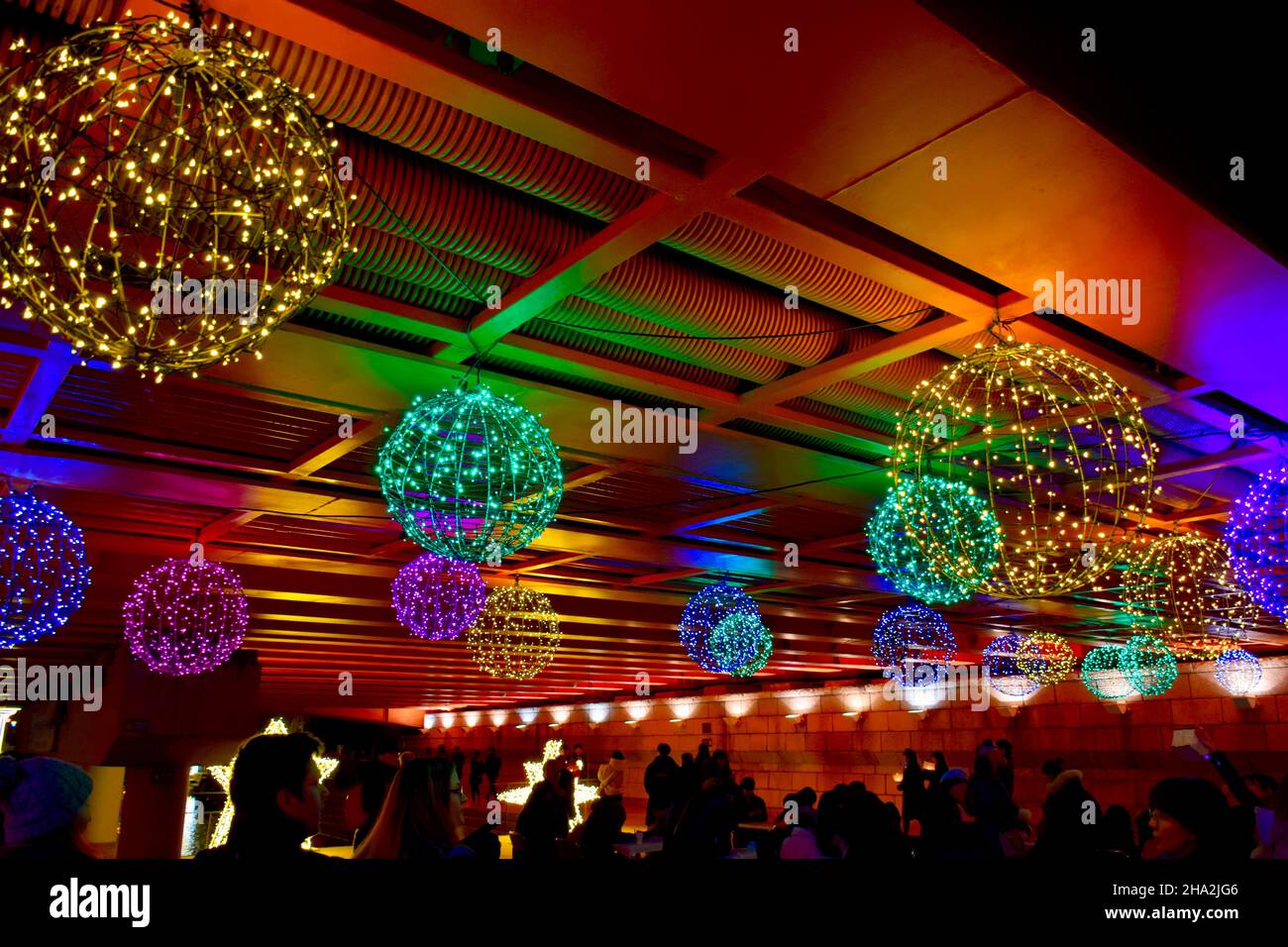 Christmas lights in Asia Stock Photo - Alamy