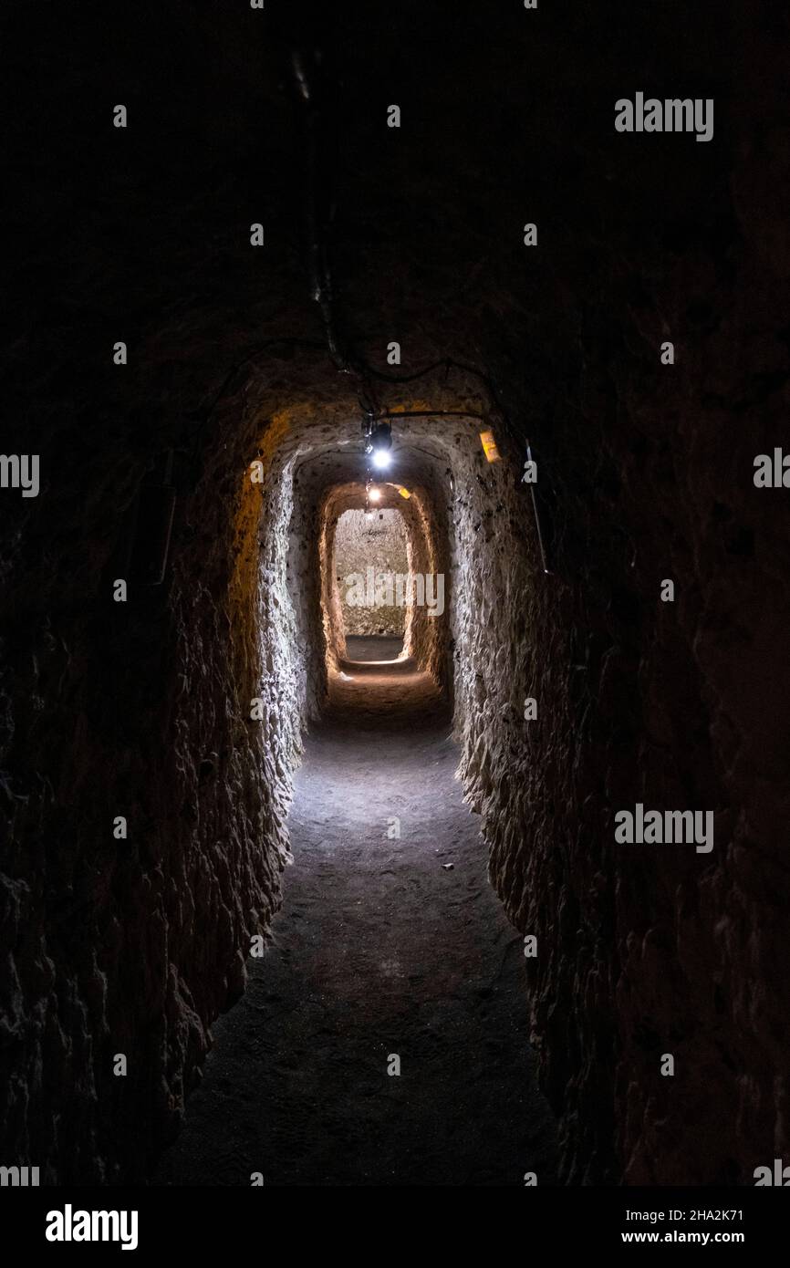 La Roche-Guyon (northern France): troglodyte casemates dug in the ...