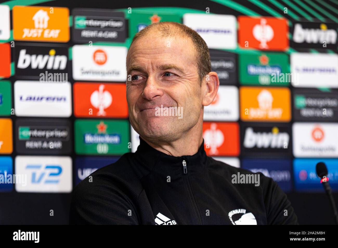 Copenhagen, Denmark. 09th Dec, 2021. Head coach Jess Thorup of FC Copenhagen seen at the press ...
