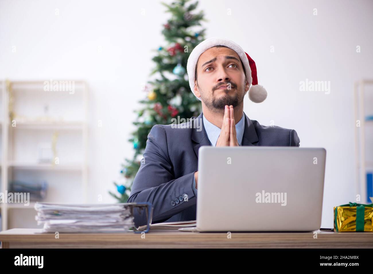 Office christmas party disappointed hi-res stock photography and images ...