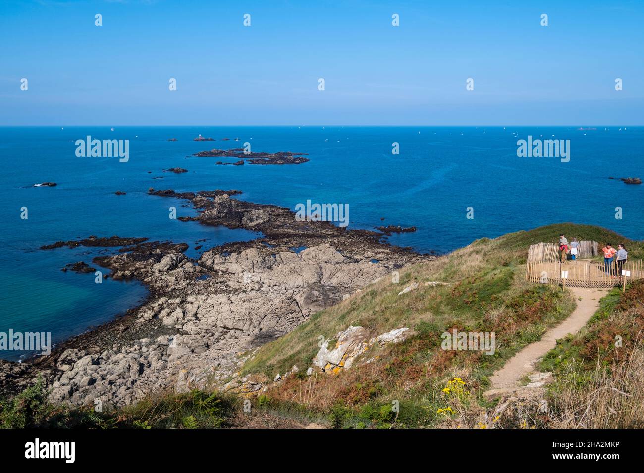 Saint-Briac-sur-Mer (Brittany, north-western France): rocks of the ...