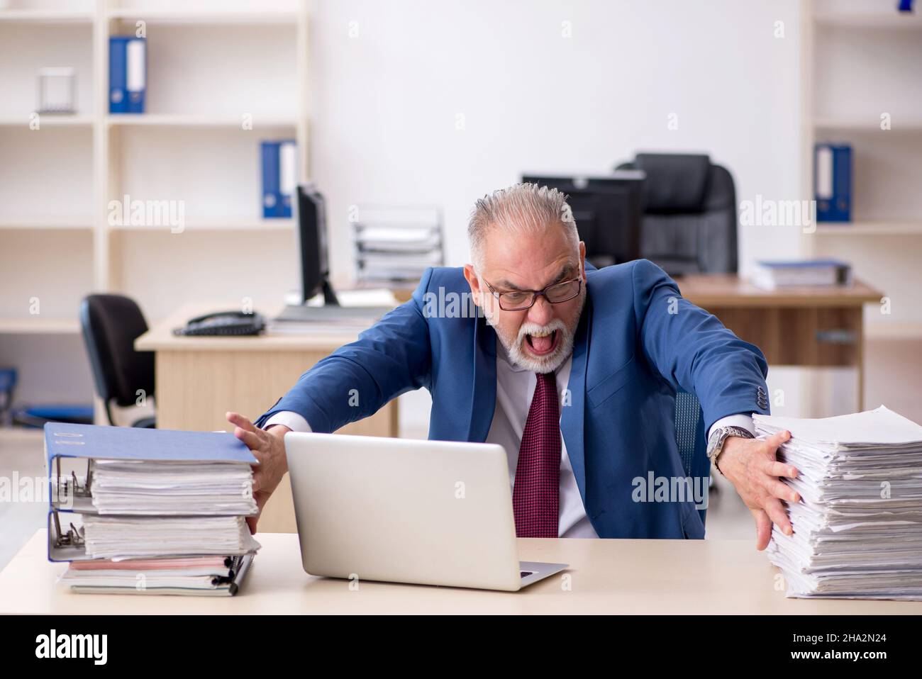 Old man yelling stop hi-res stock photography and images - Alamy