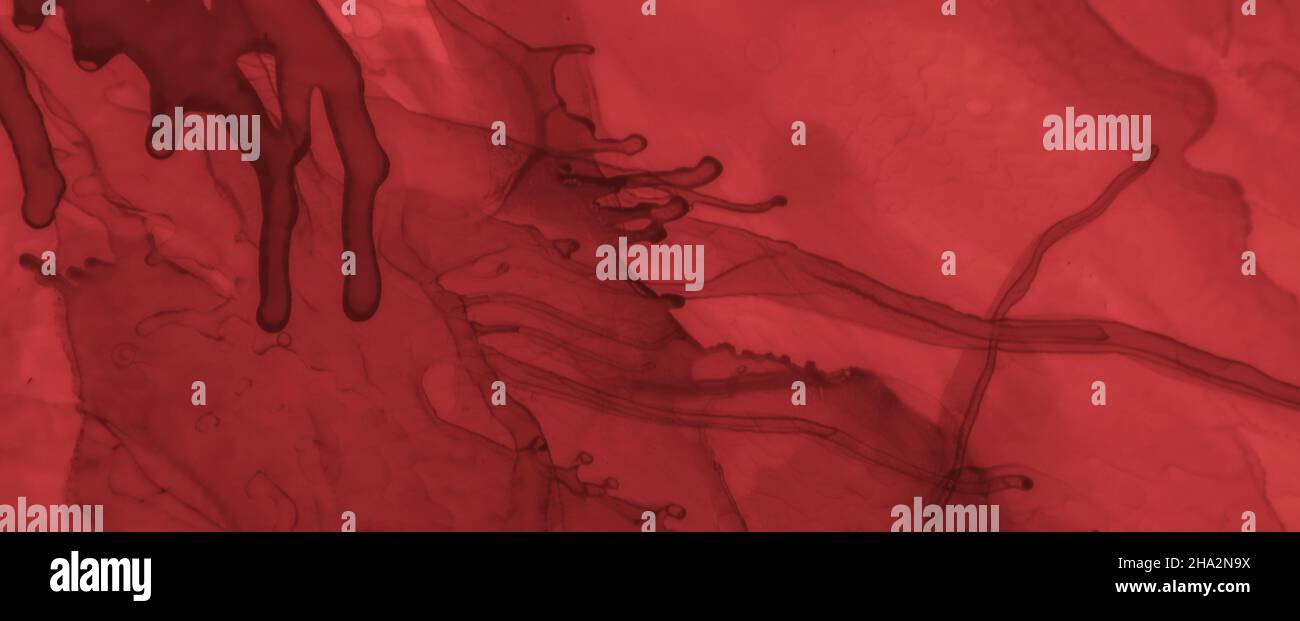 Abstract Blood Background. Red Ink Banner Stock Photo - Alamy