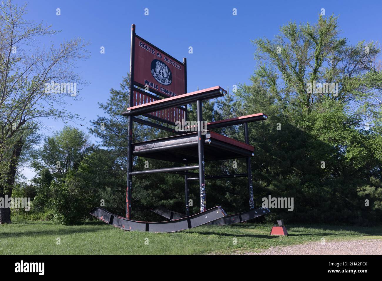 Fanning, Missouri, MO, USA On Route 66, The 2nd Largest Rocking Chair ...