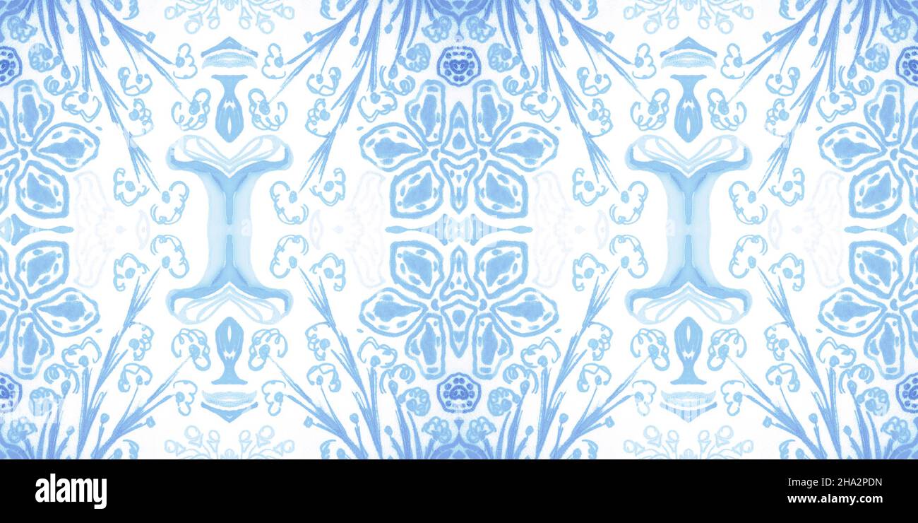 Hand drawn floral ethnic pattern. Seamless abstract batik print Stock ...