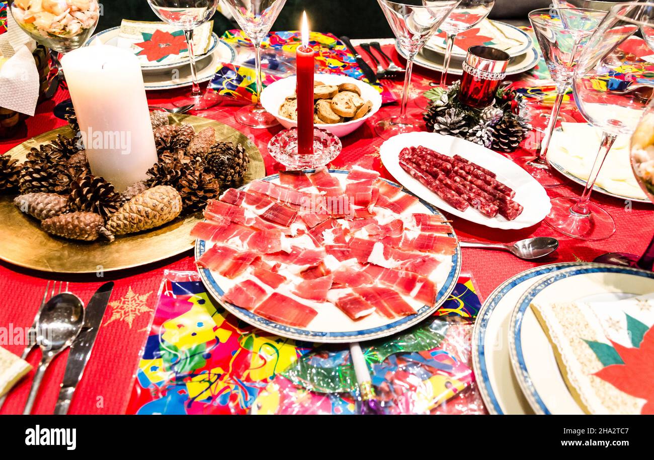 Festive christmas eve dinner various hi-res stock photography and ...