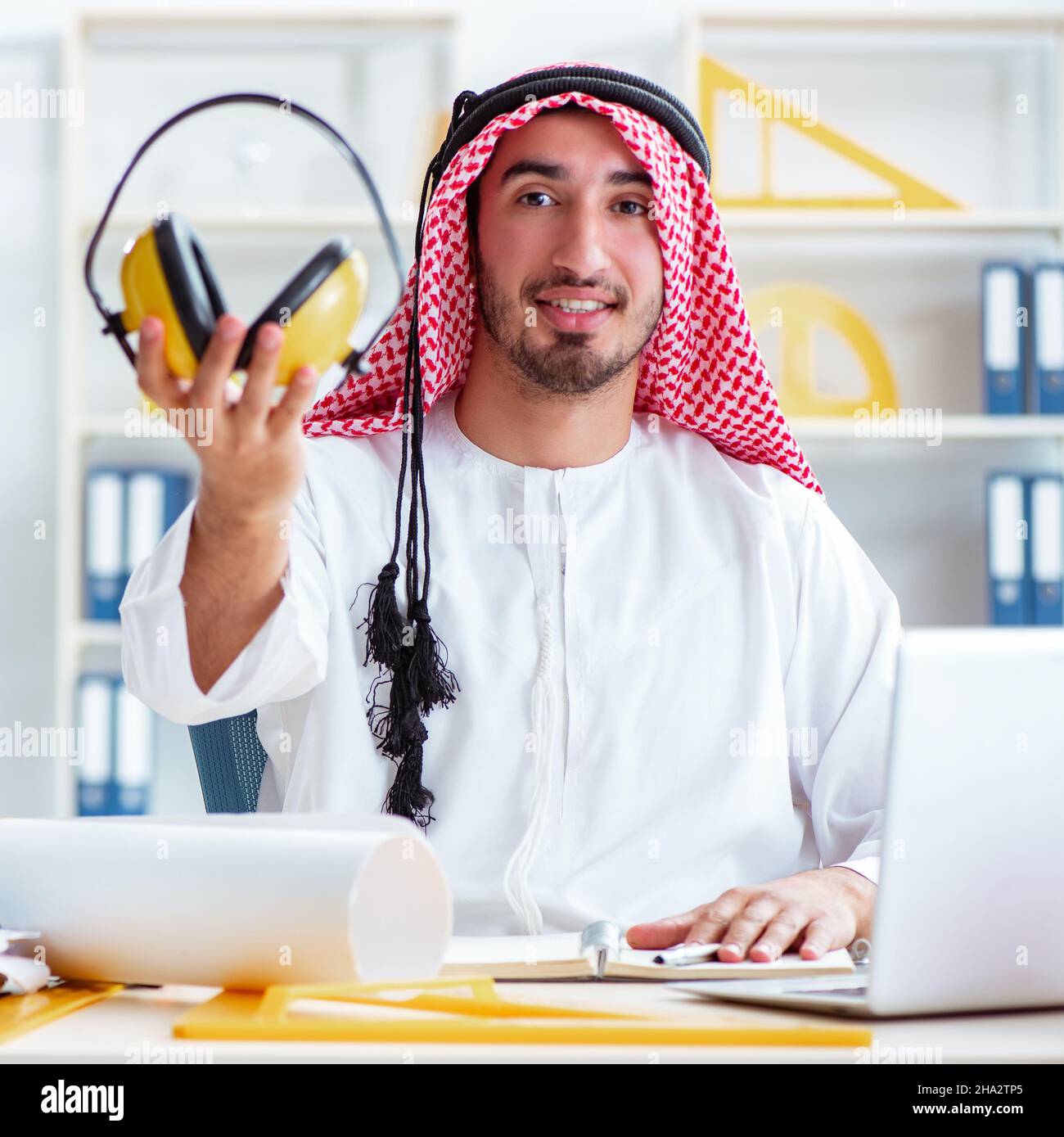 The arab engineer working on new project Stock Photo - Alamy