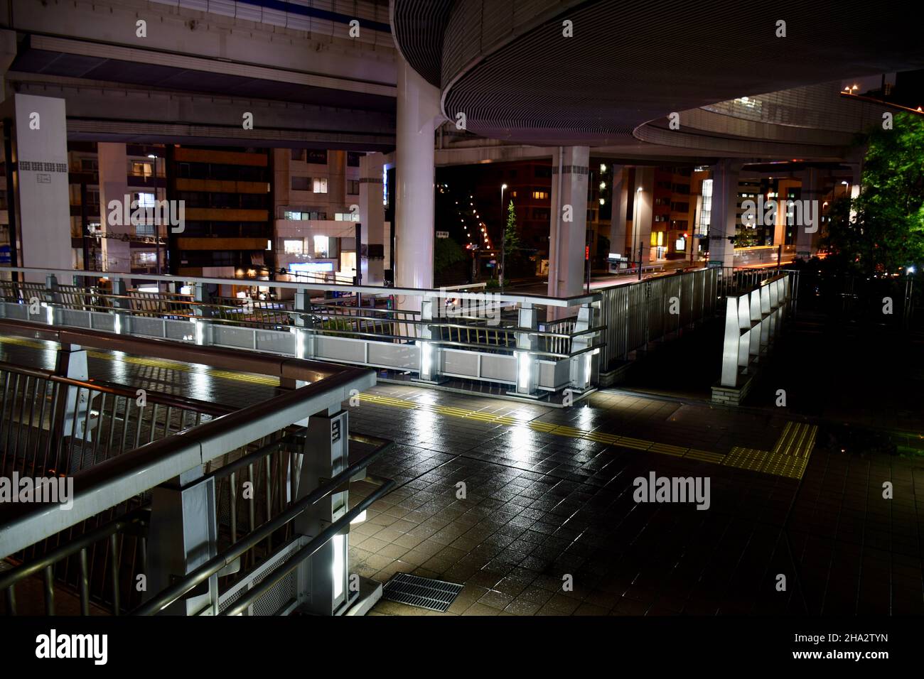 Rainy view of bridges and highways in Tokyo Stock Photo - Alamy
