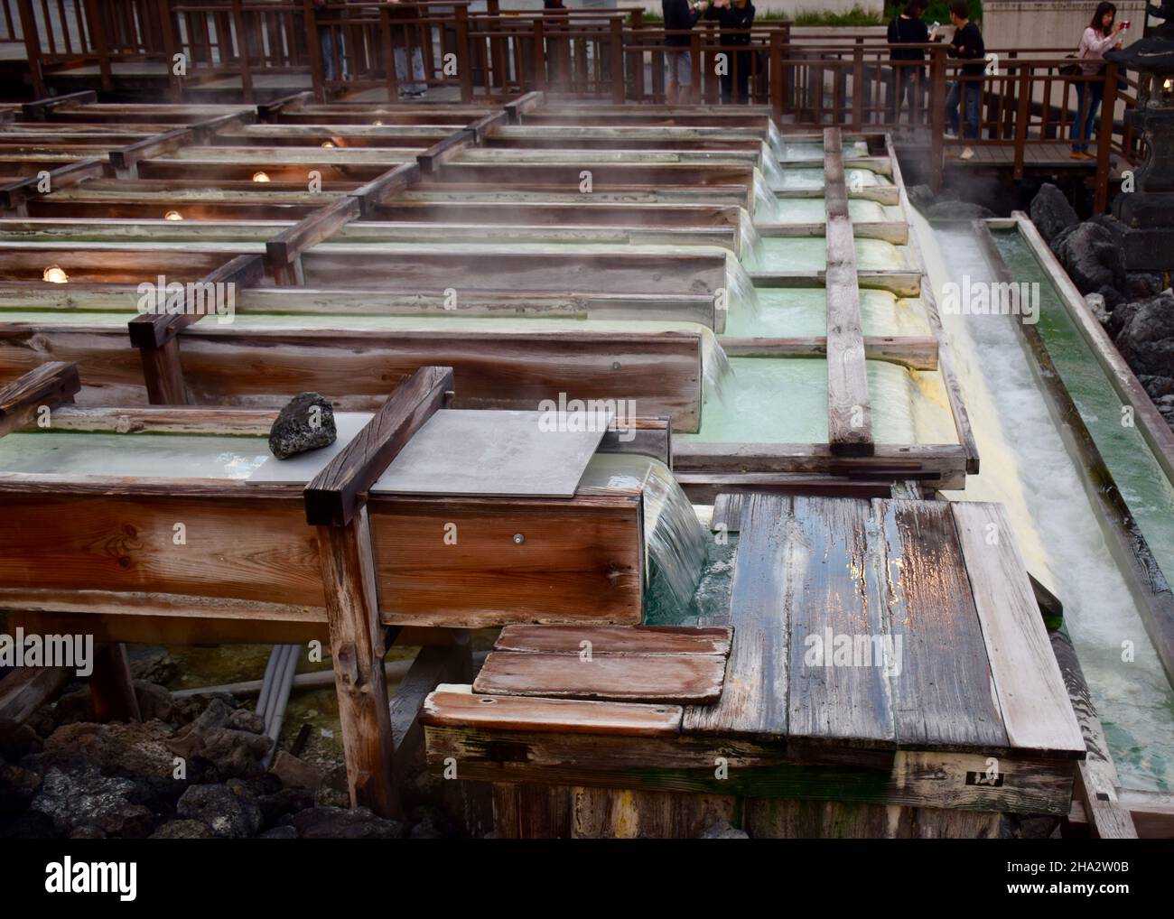 Water from a natural hot spring Stock Photo - Alamy