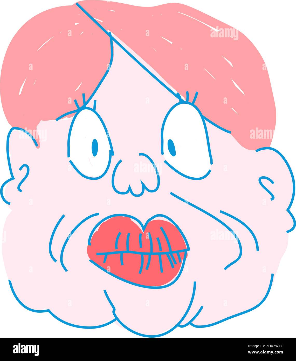 This is a illustration of Unique uncle aunt face Stock Vector Image ...