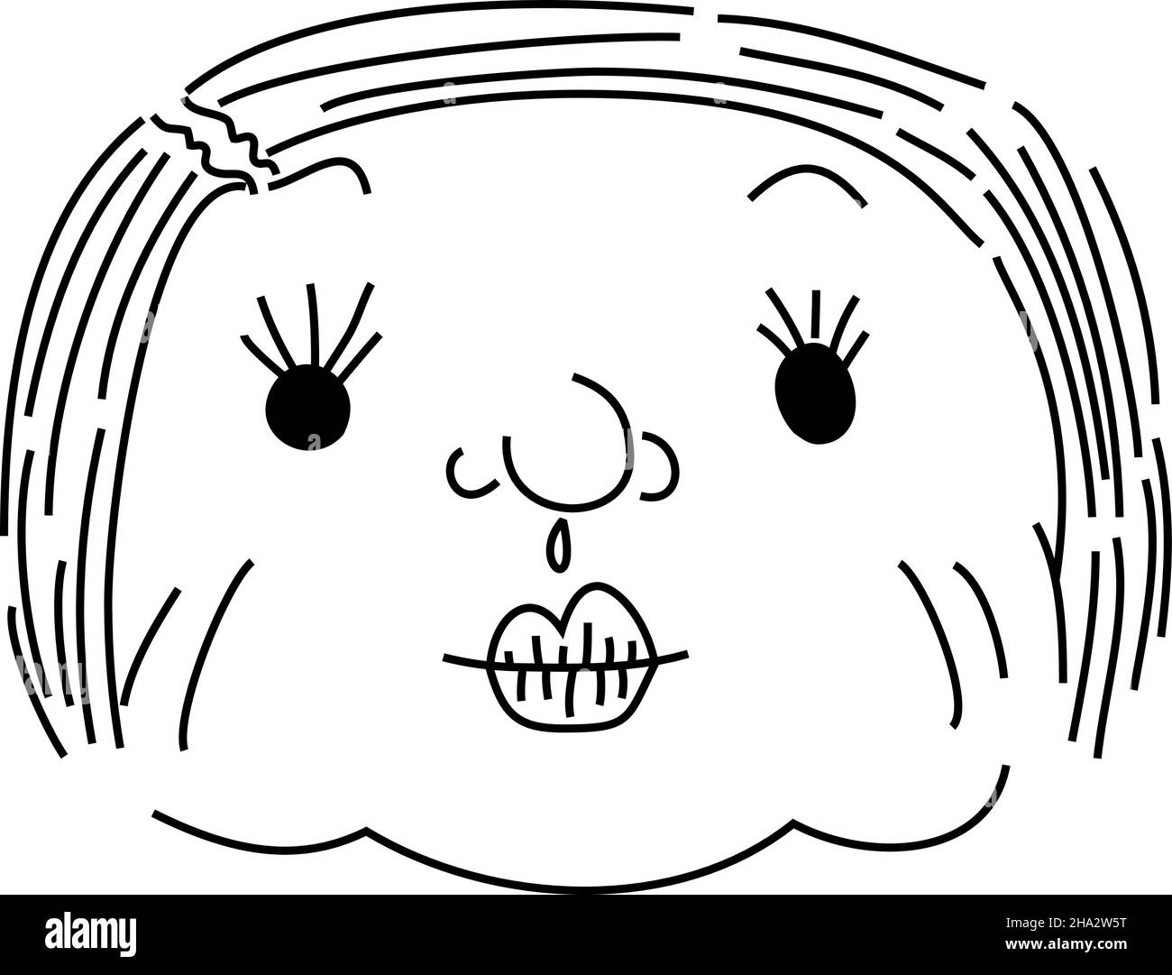 This is a illustration of Unique uncle aunt face Stock Vector Image ...