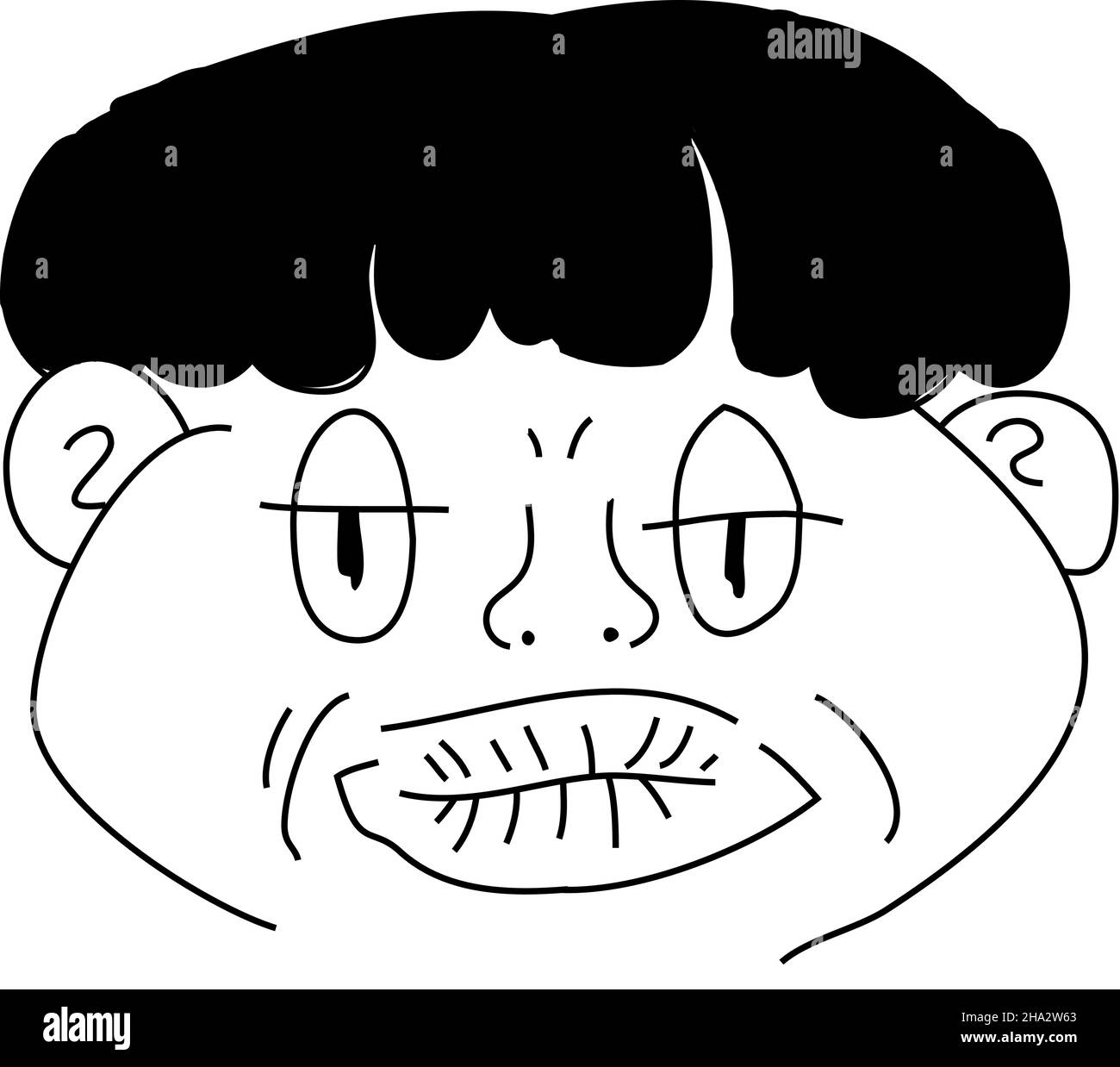 This is a illustration of Unique uncle aunt face Stock Vector Image ...