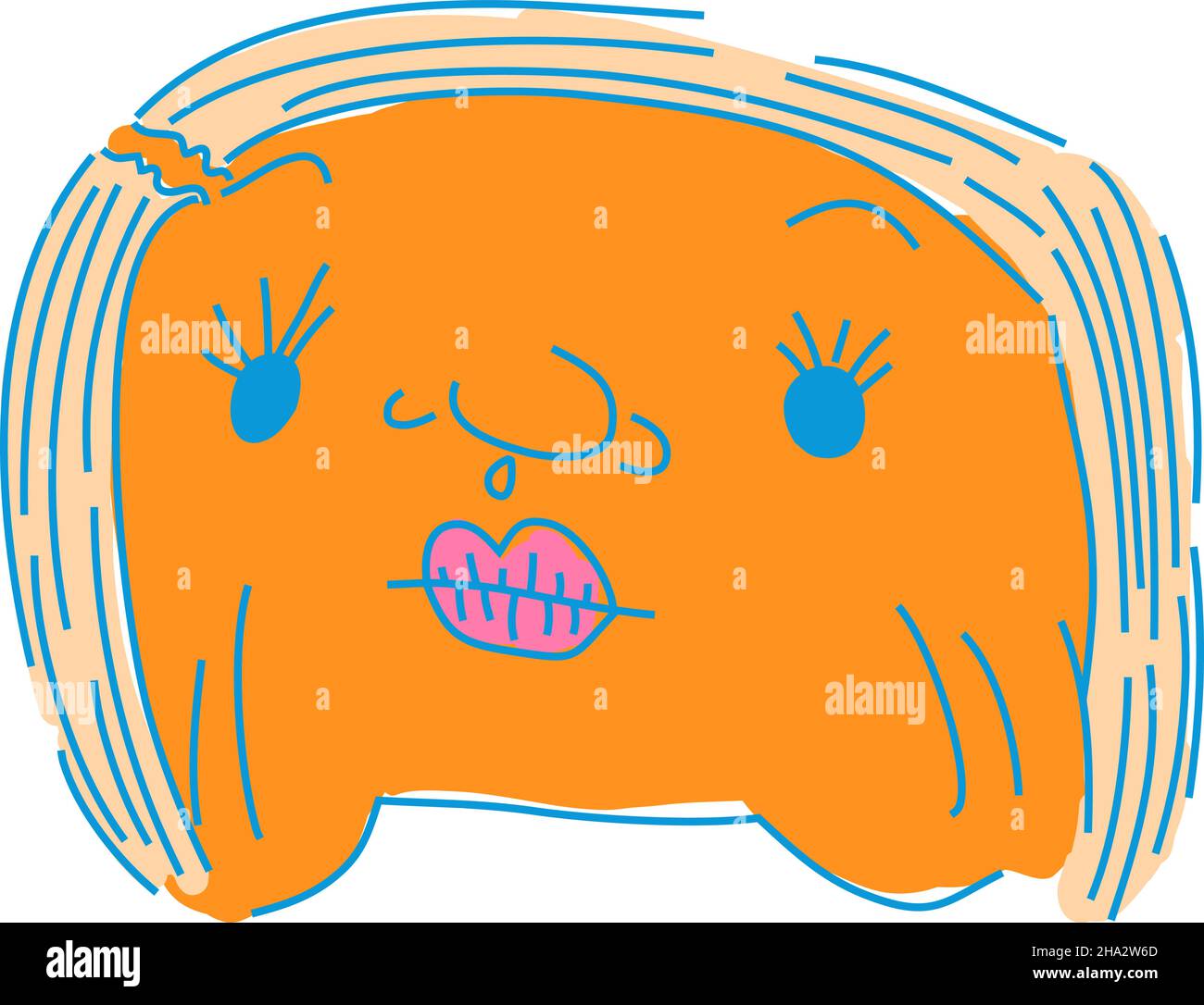 This is a illustration of Unique uncle aunt face Stock Vector Image ...