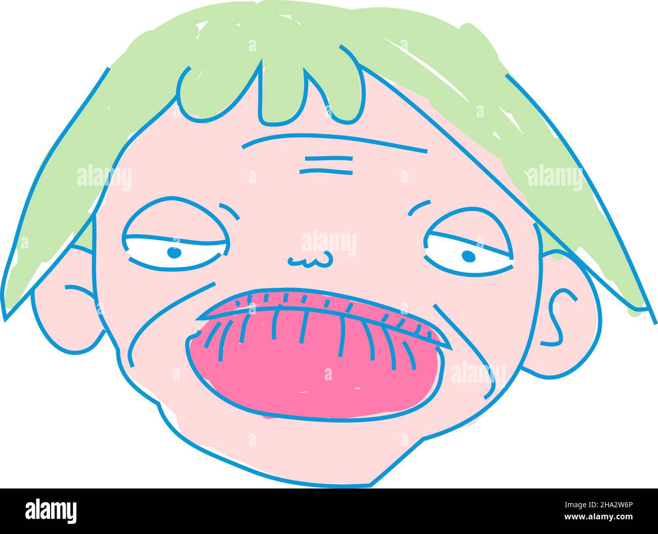 This is a illustration of Unique uncle aunt face Stock Vector Image ...