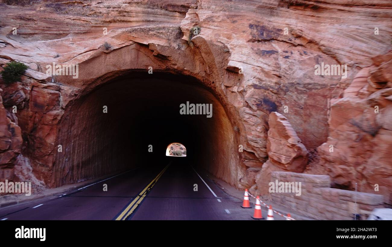 Tunnel through the rock hi-res stock photography and images - Alamy