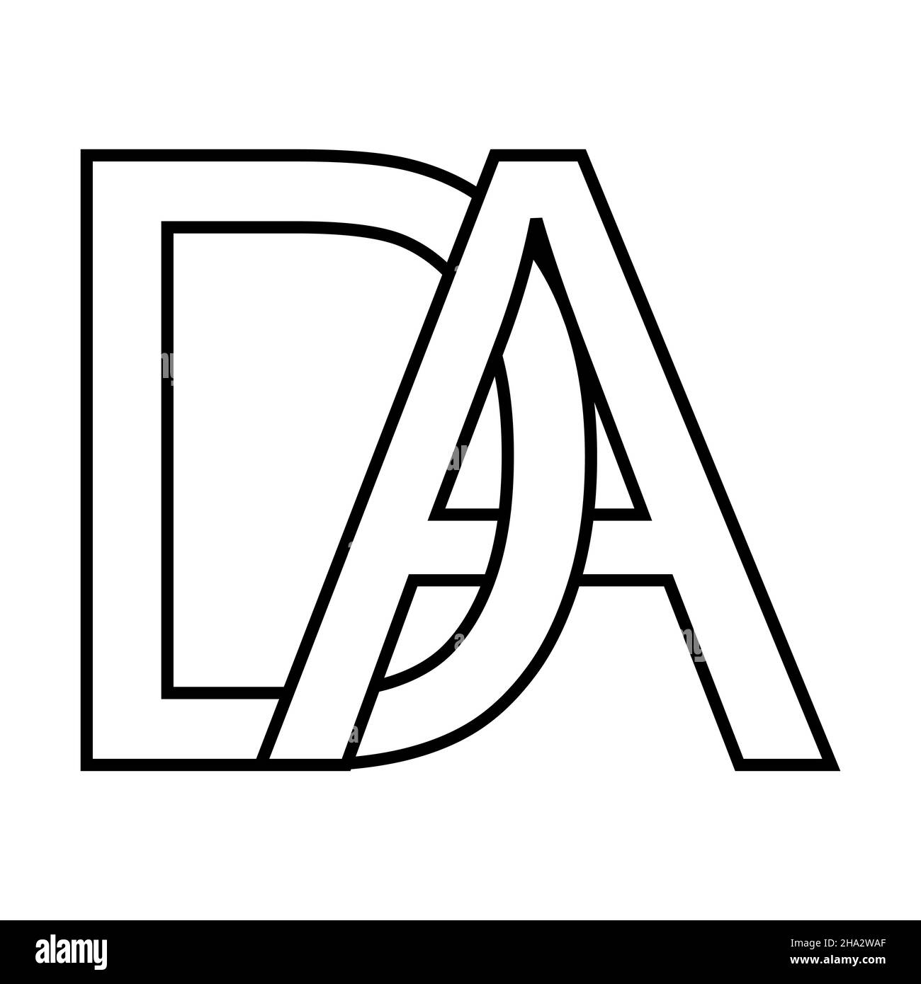 Letter a d logo hi-res stock photography and images - Alamy