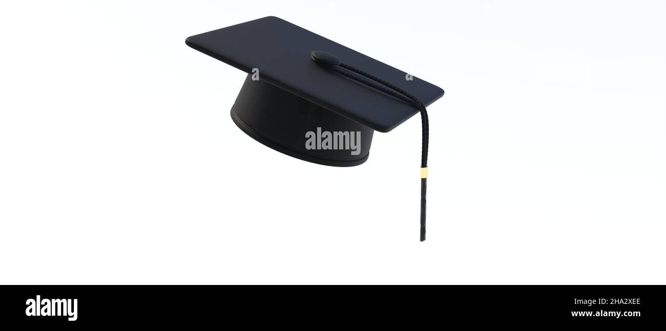 Graduate hat. College, high school or university cap with tassel ...