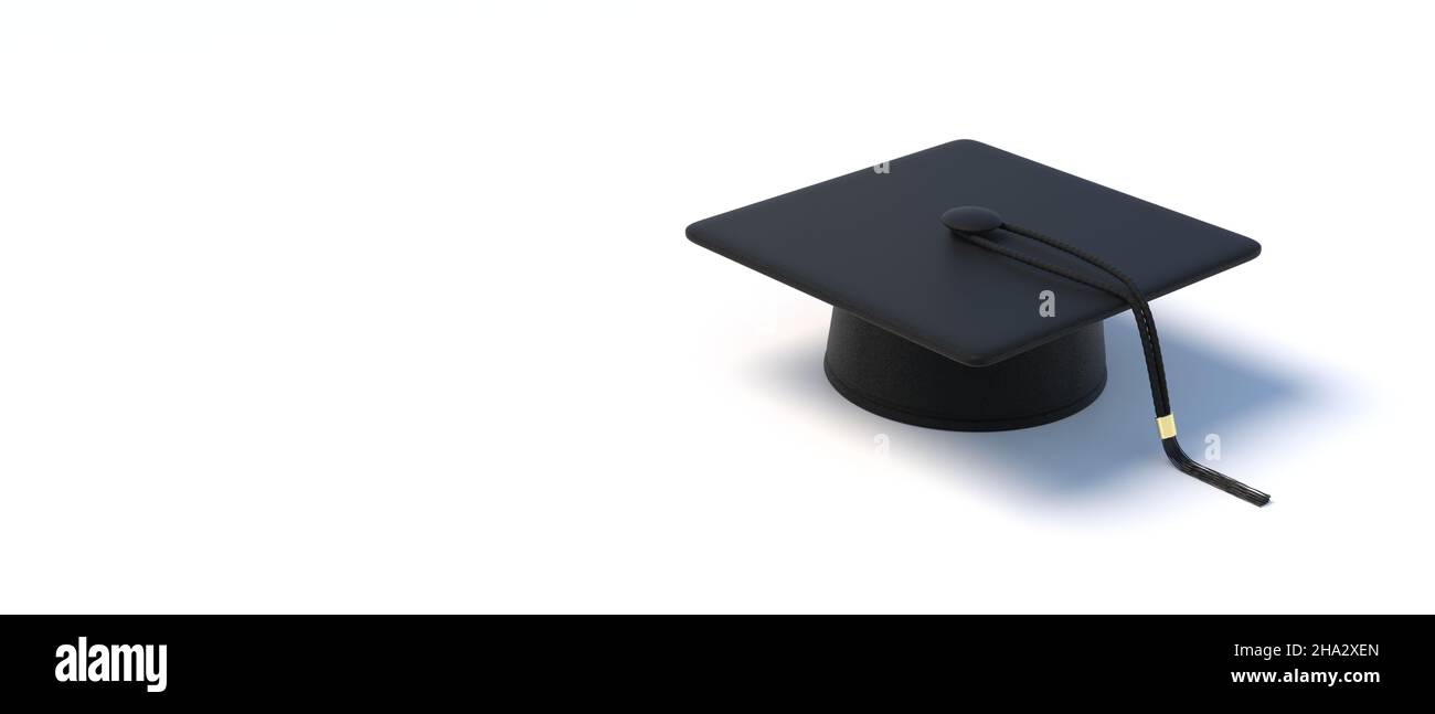 Graduate hat. College, high school or university cap with tassel ...