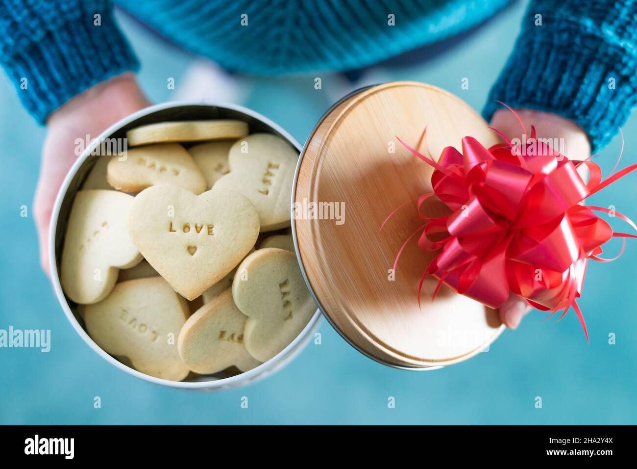 Letter shape sweet cookies in hi-res stock photography and images - Alamy