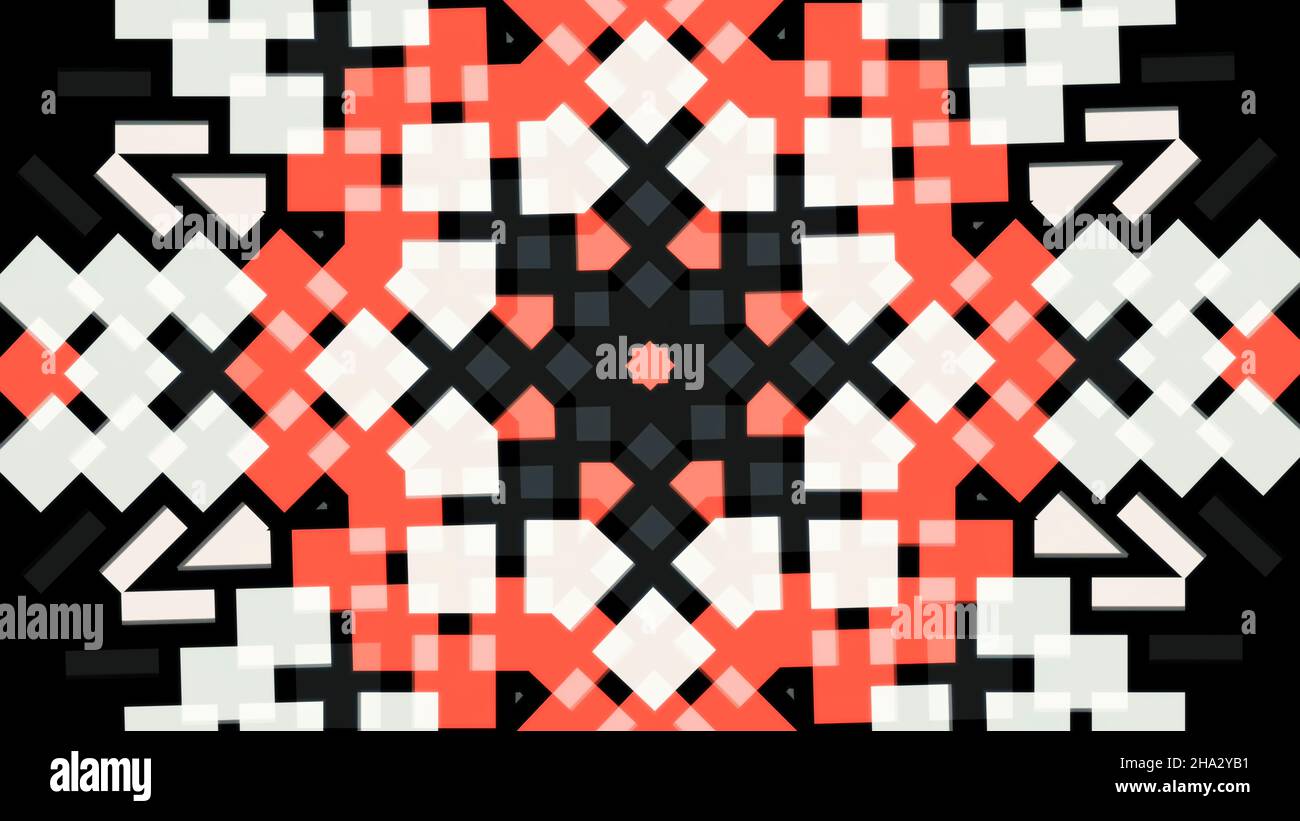 Abstract kaleidoscope motion background. Hypnotic kaleidoscope pattern ...