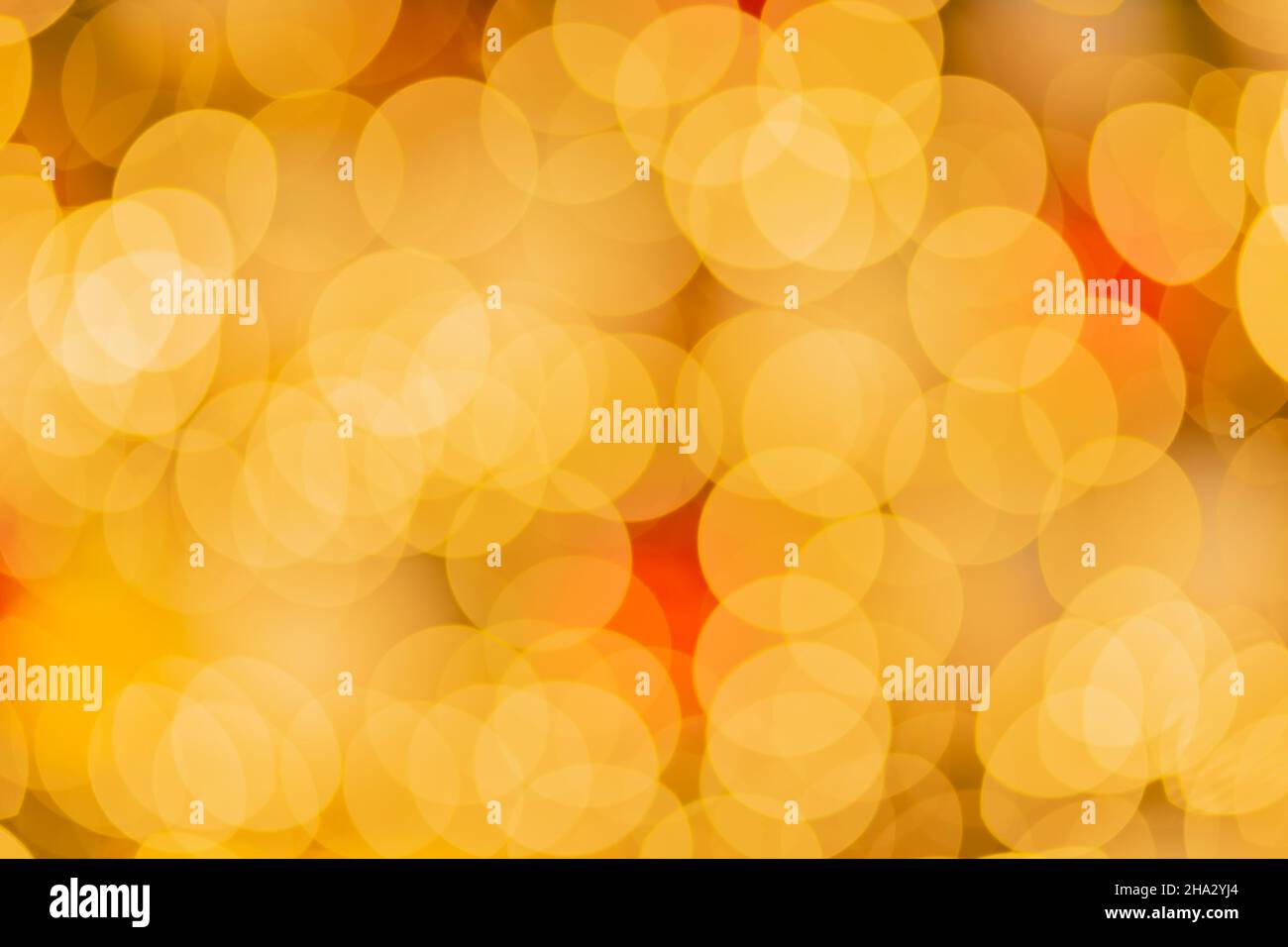 Festive background of bright yellow translucent bokeh circles Stock ...