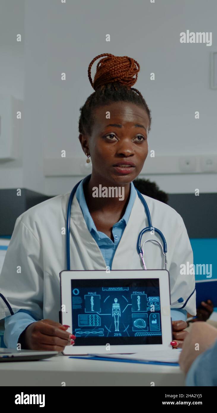 Healthcare professional using animation digital hi-res stock ...