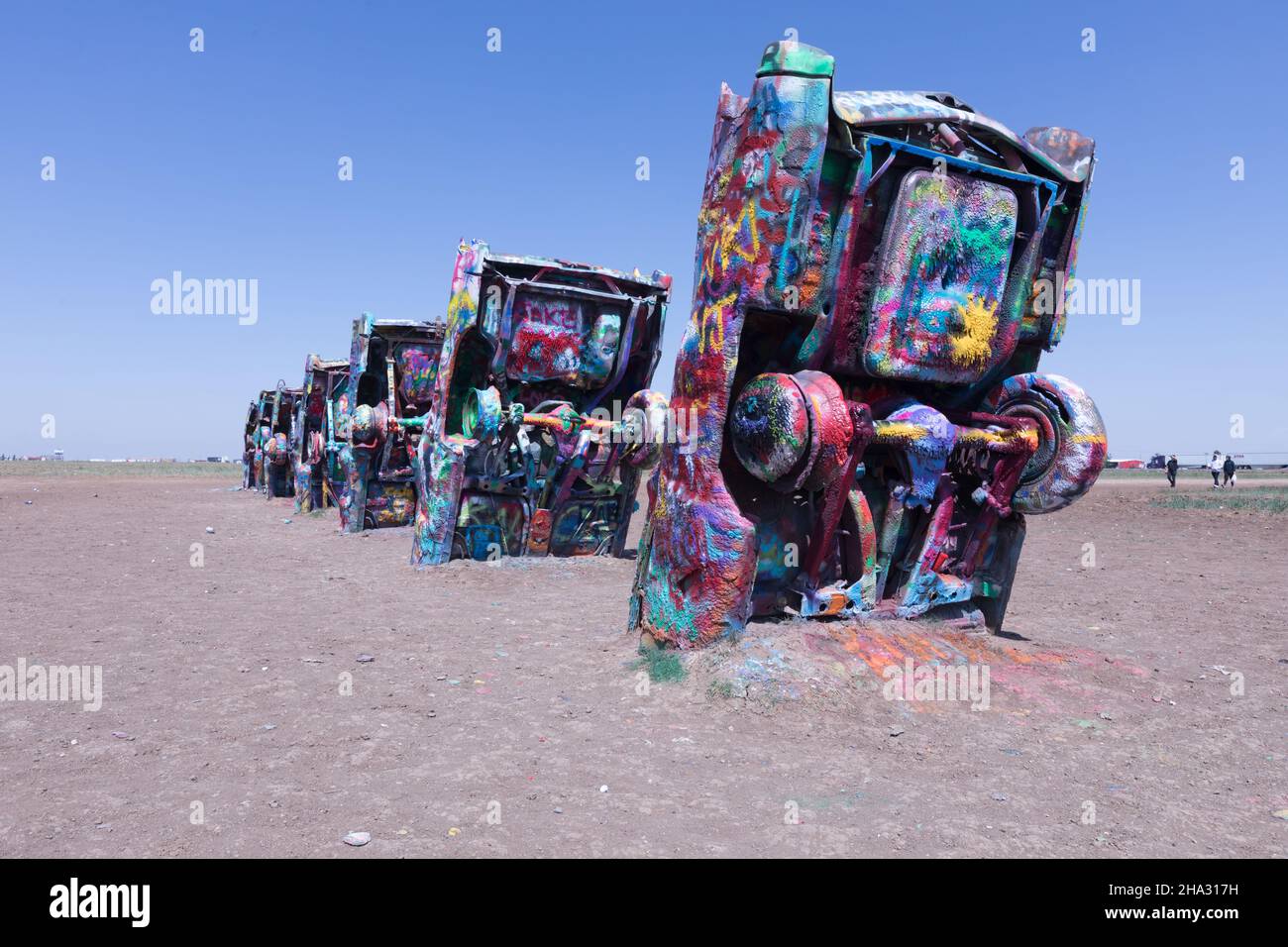 Amarillo, Texas, USA, Cadillac Ranch is a public art installation and ...