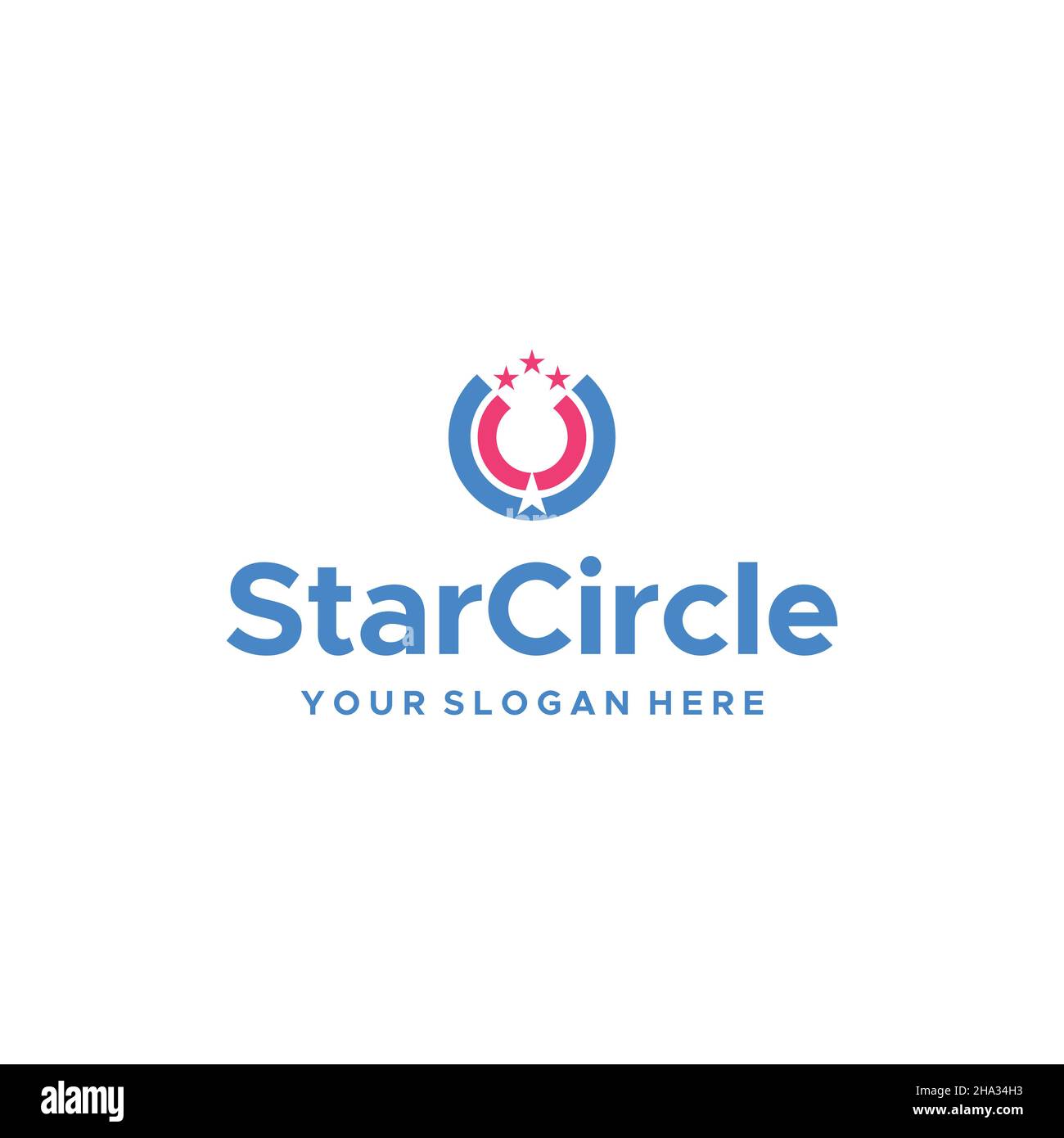 Minimalist colorful STAR CIRCLE logo design Stock Vector Image & Art ...