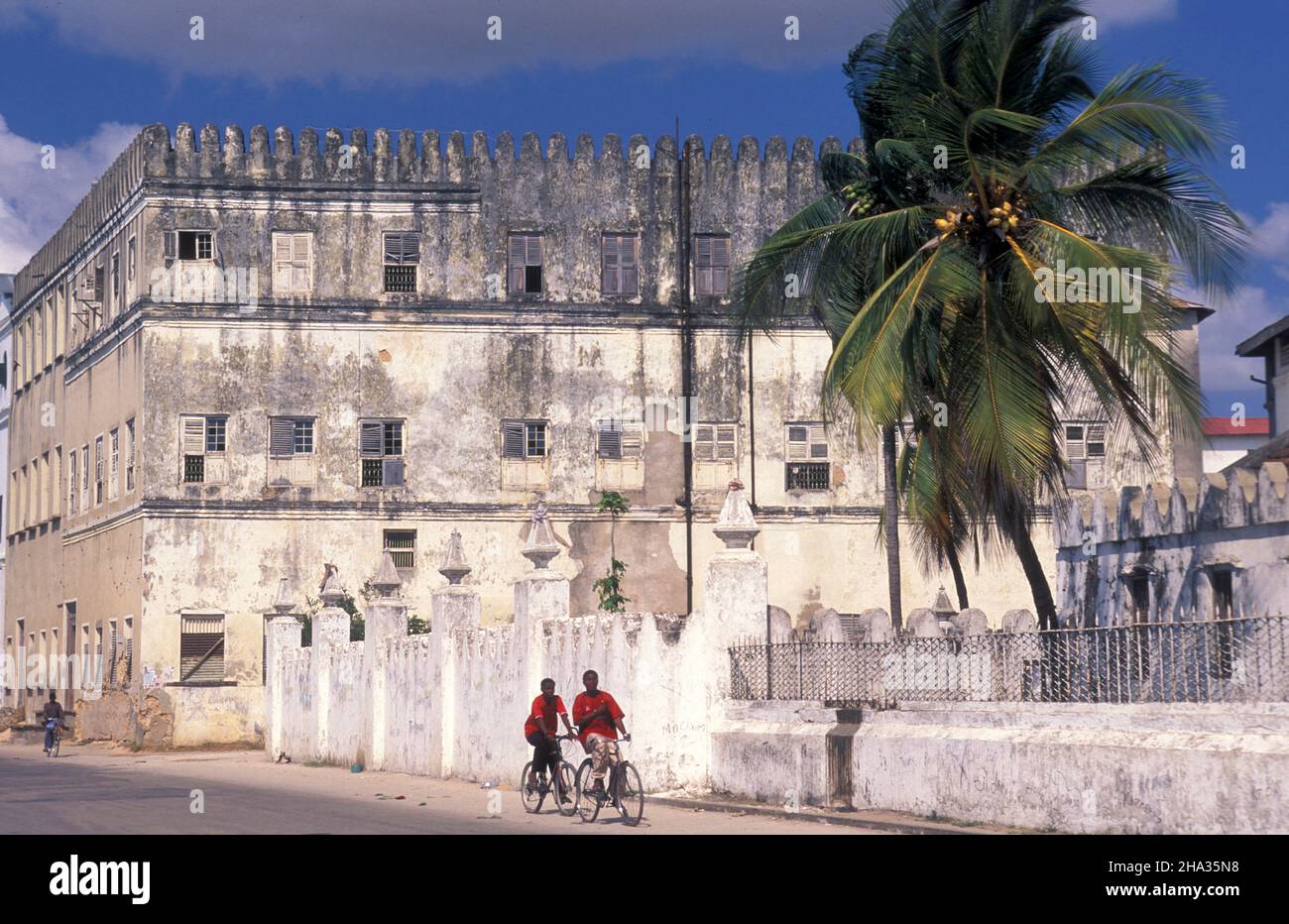 the architecture in the Old Town of Stone Town on the Island of ...