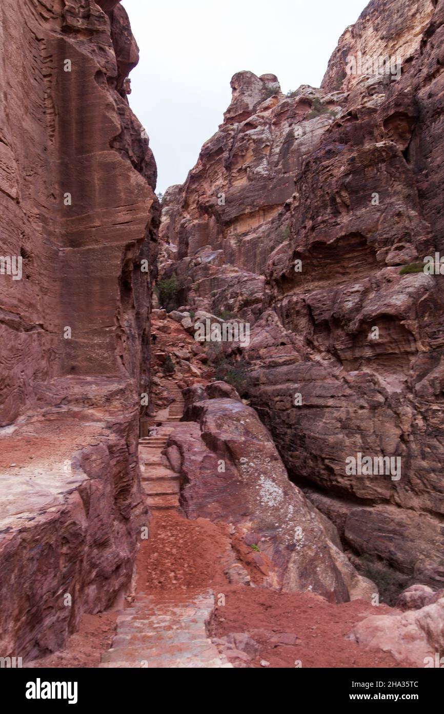 Rock formations near Petra, Jordan Stock Photo - Alamy