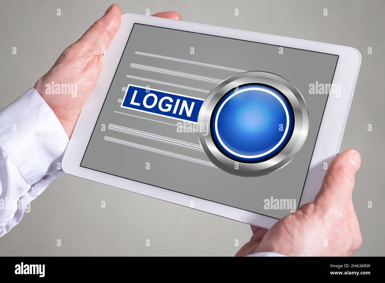 Login icon glossy hi-res stock photography and images - Alamy