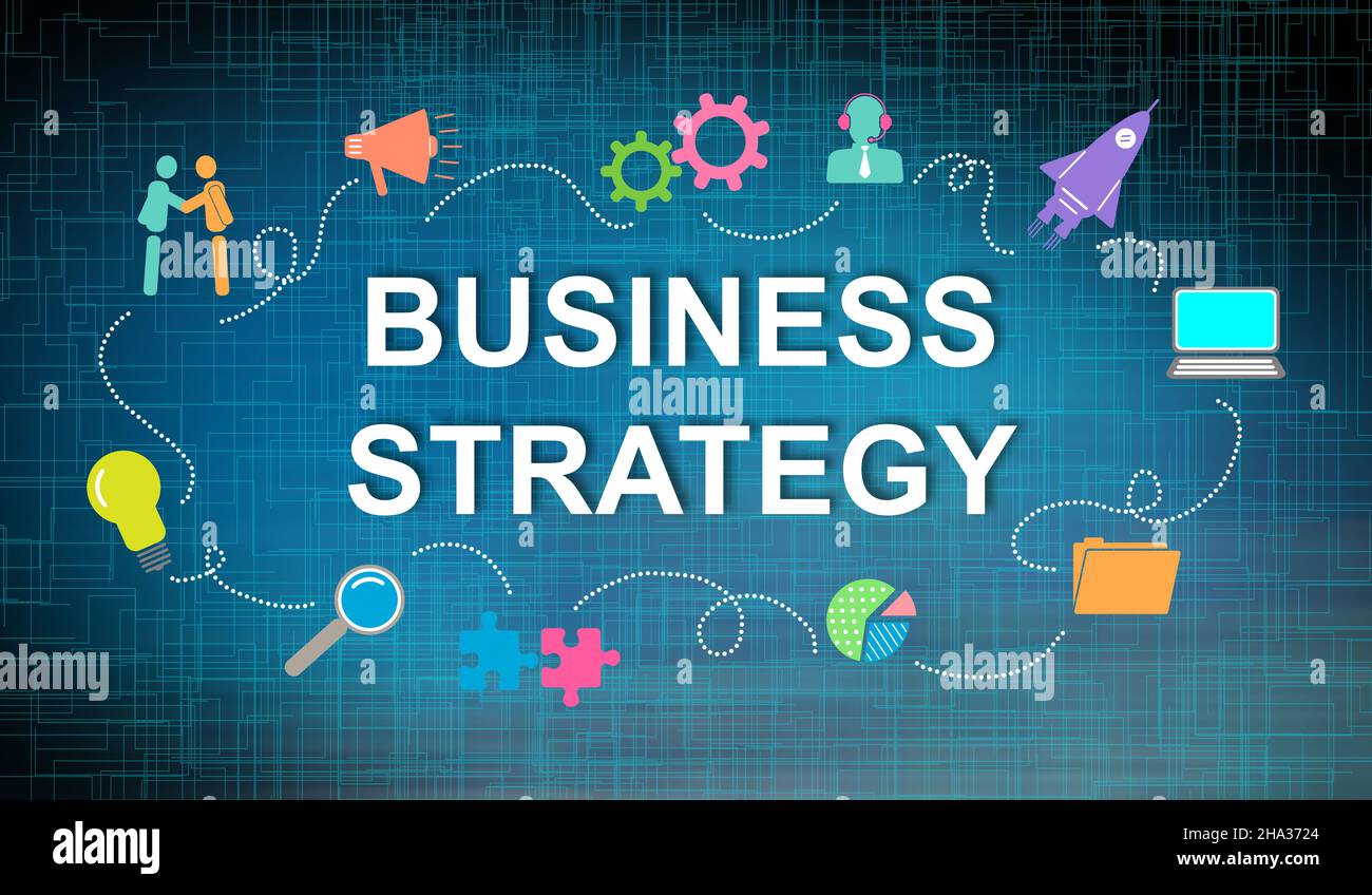 Illustration of a business strategy concept Stock Photo - Alamy