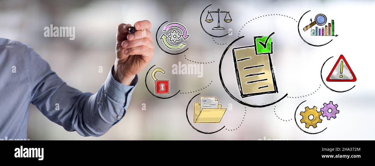 Man drawing a validation concept Stock Photo - Alamy