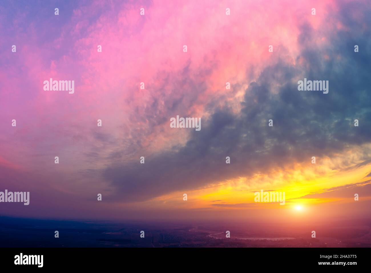 Colorful cloudy dramatic sky at sunset. Gradient color. Sky texture ...