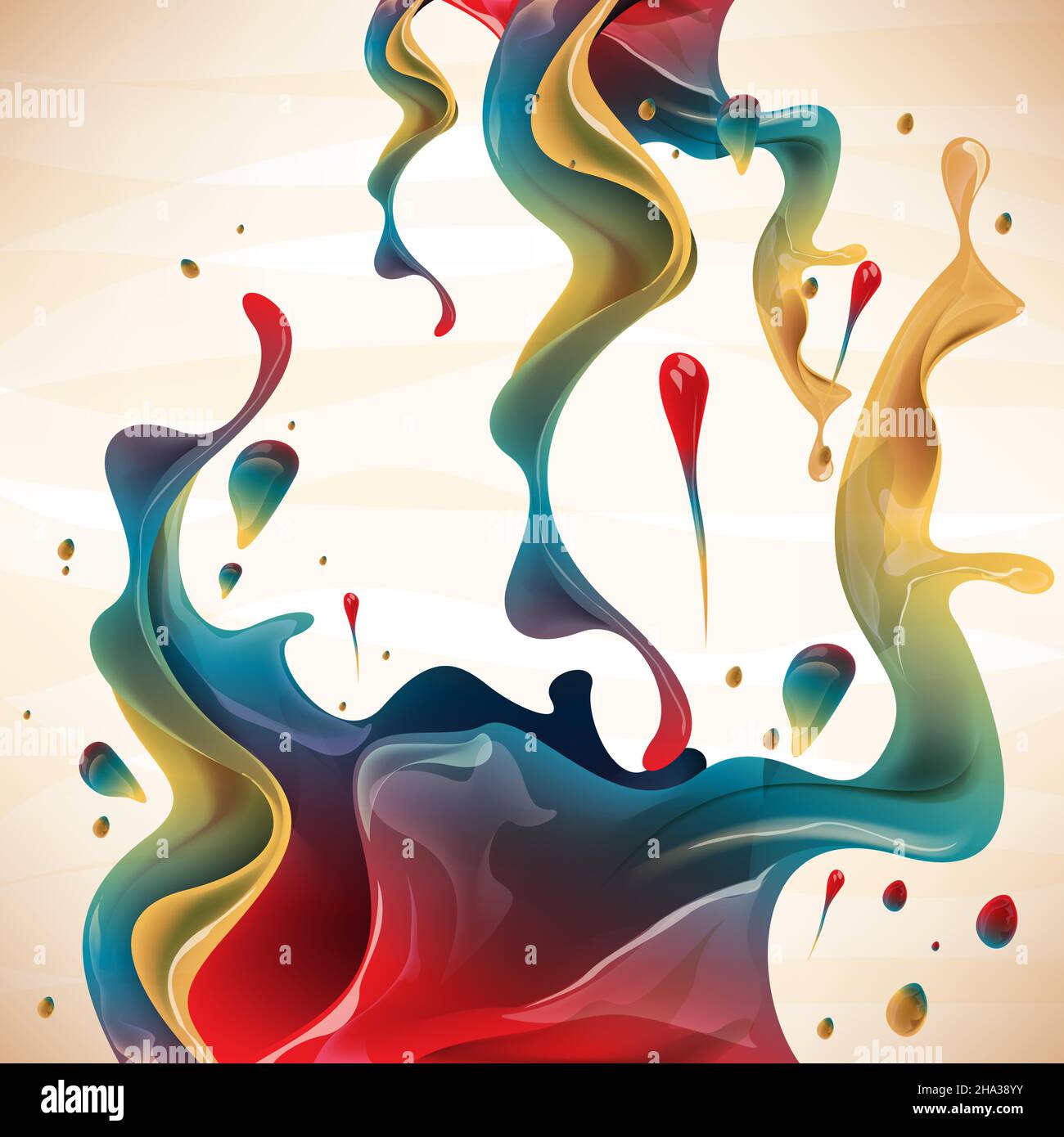 Colorful Liquid Fluid Design Stock Vector Image & Art - Alamy