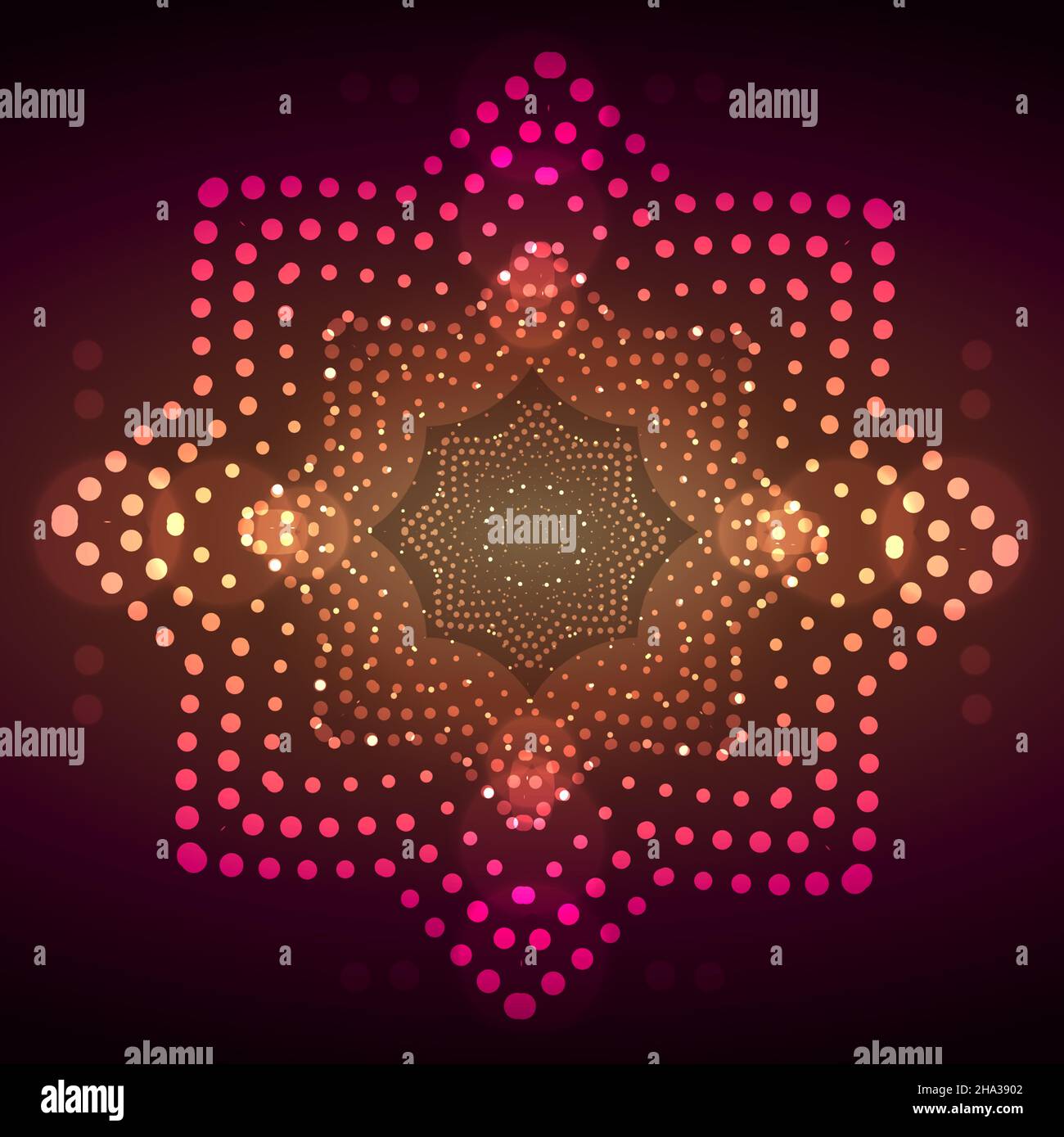 Abstract Neon Flower Design Stock Vector Image & Art - Alamy