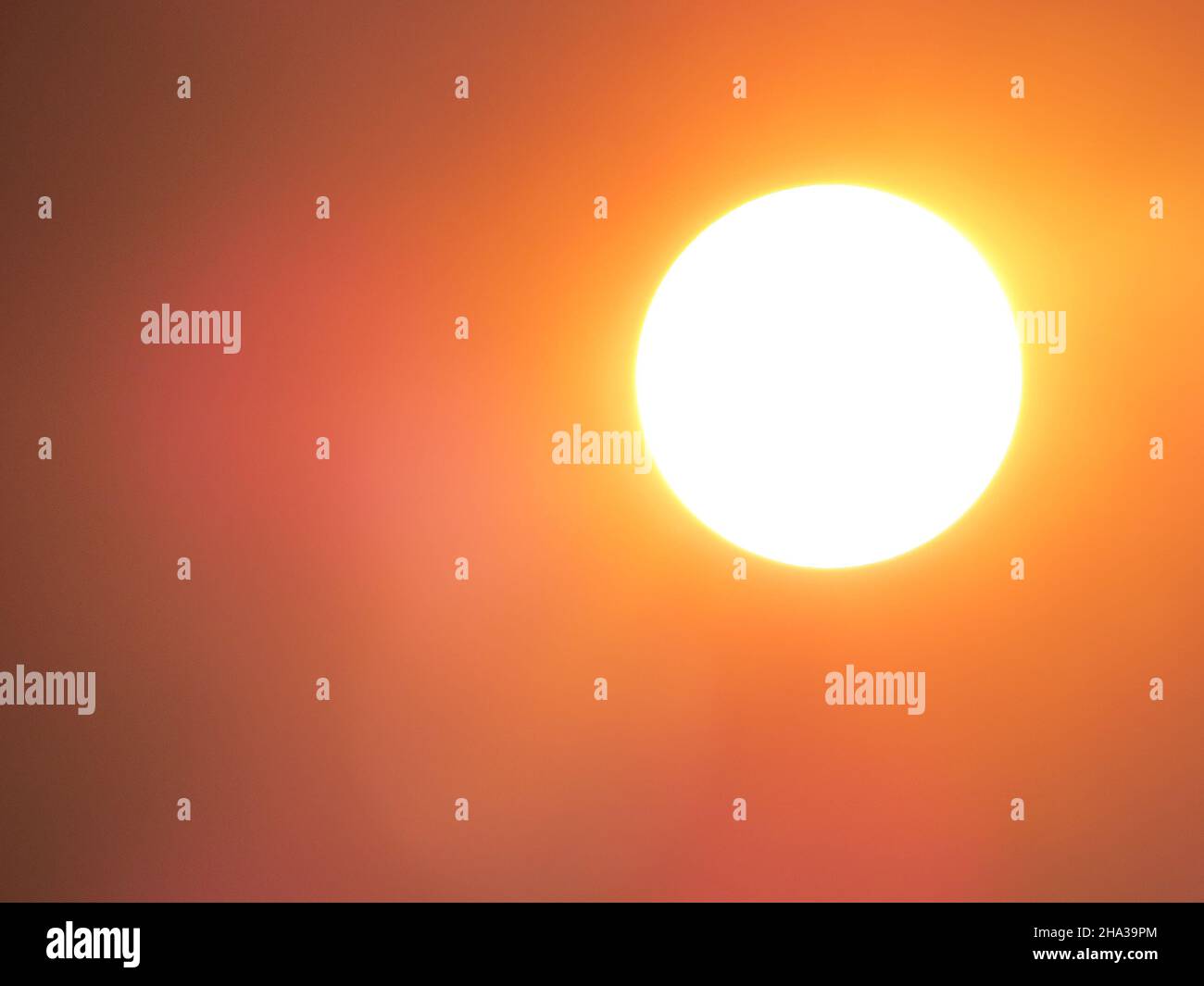 Hot sun causing global warming, heat wave and climate change Stock ...