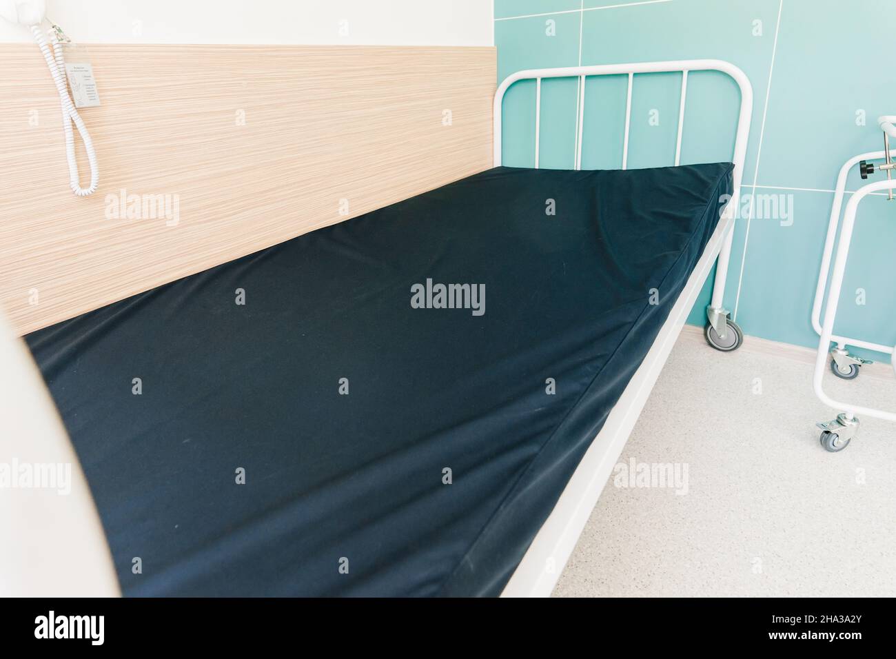 Hospital room with beds, interior of hospital room. Clean and empty ...