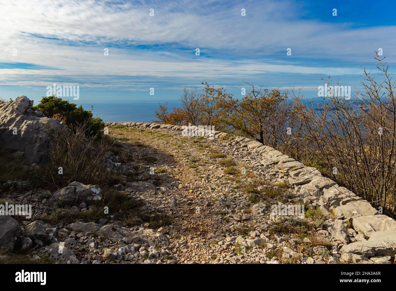 View of Adriatic coast in Croatia from a mountains Stock Photo - Alamy