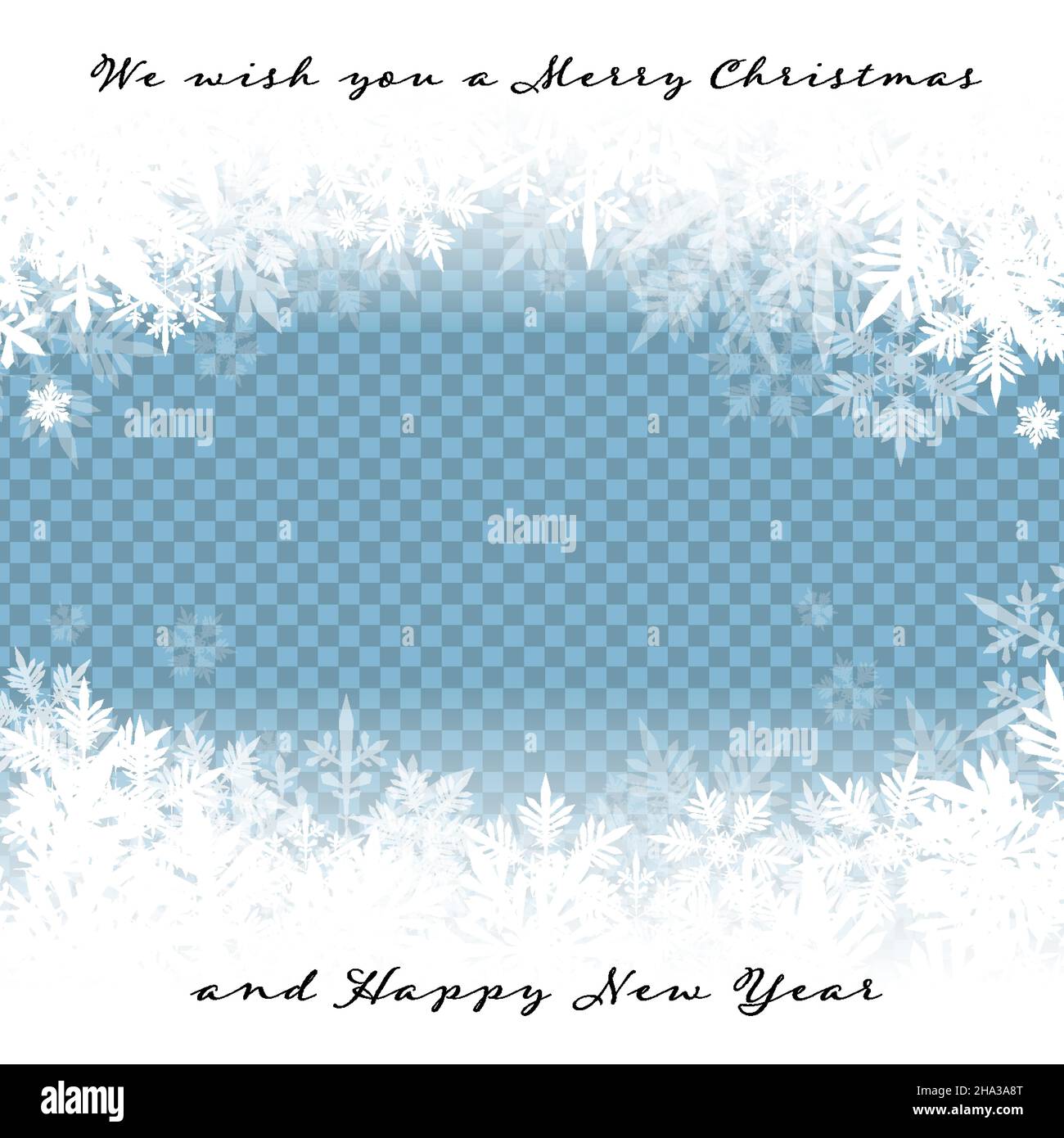 Circle frozen window frame layout template with place for your photo ...