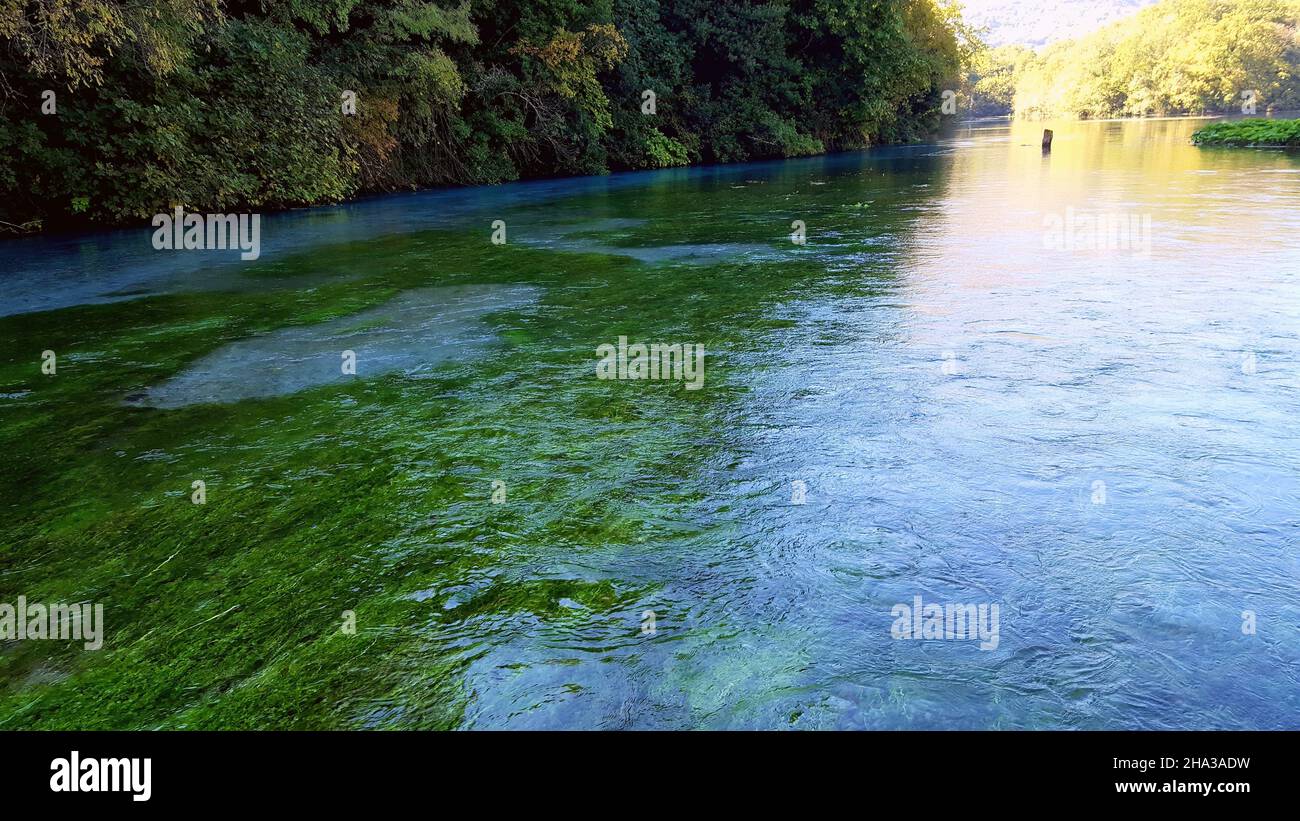 Syri i Kaltër is a karst spring, the depth of which is still unknown ...