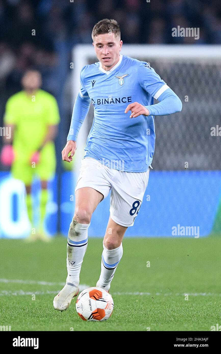Rome, Italy. 09th Dec, 2021. Toma Basic of SS Lazio during the UEFA ...