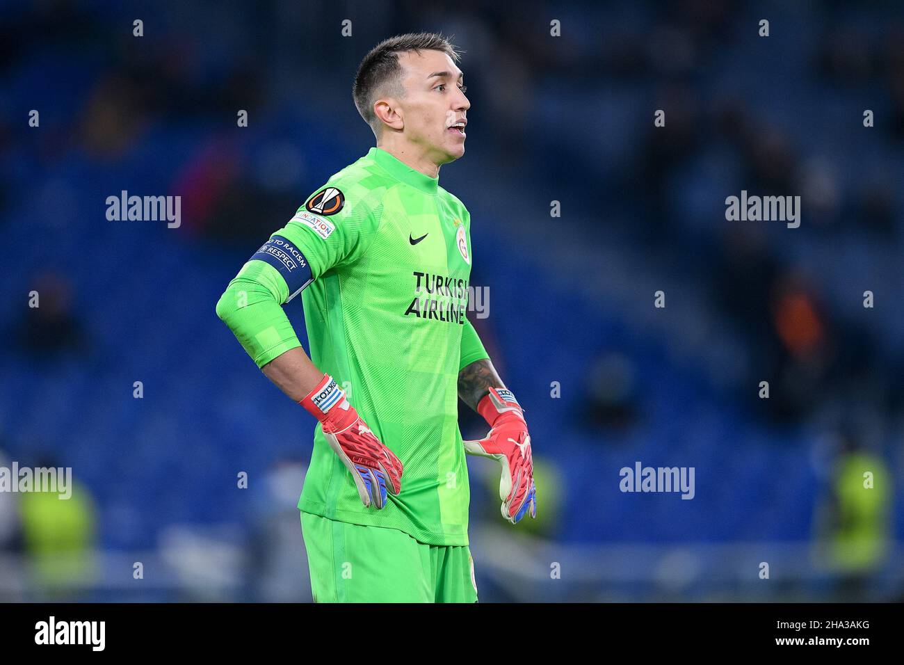 Rome, Italy. 09th Dec, 2021. Fernando Muslera of Galatasaray looks on ...