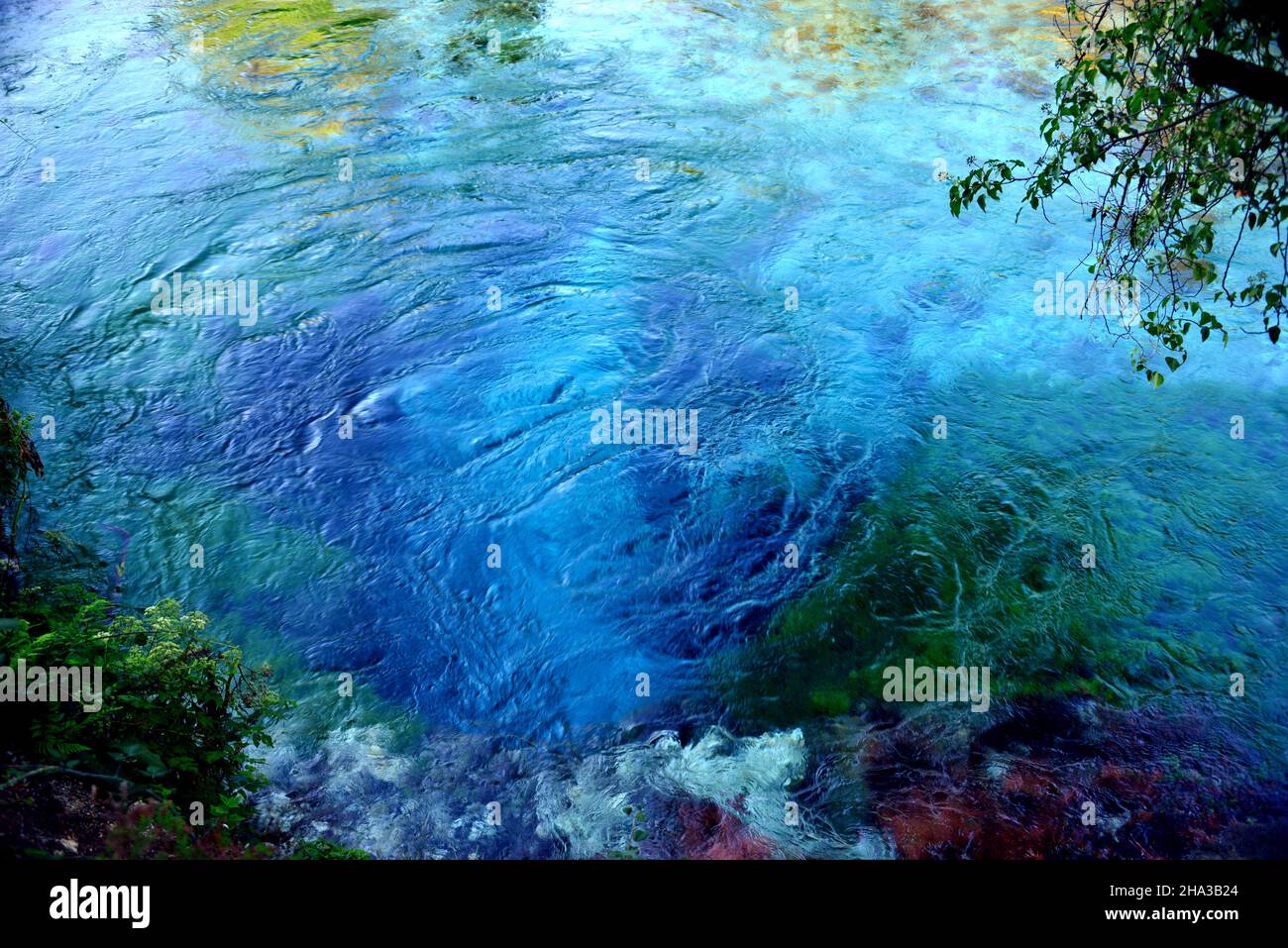 Syri i Kaltër is a karst spring, the depth of which is still unknown ...