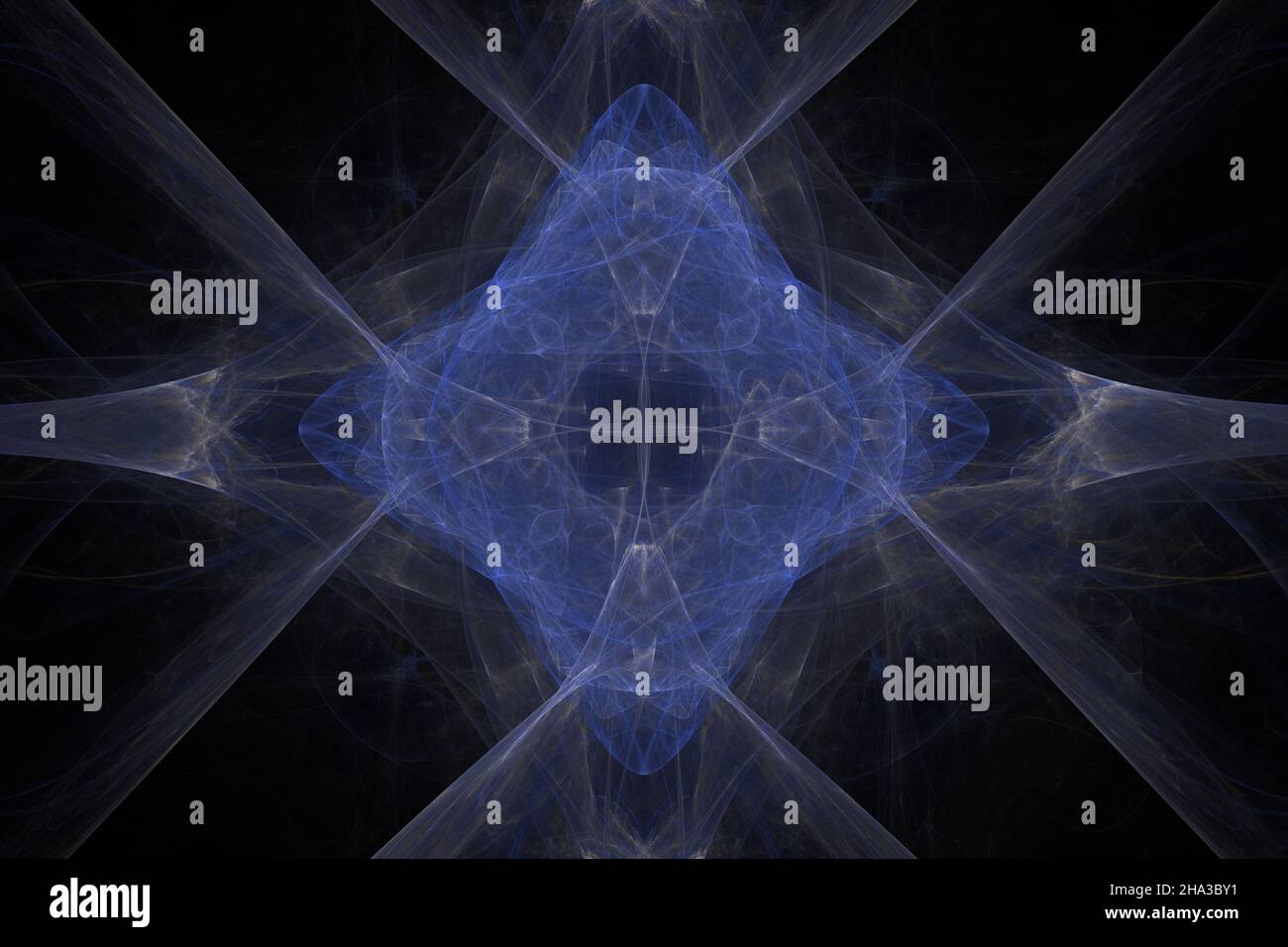 Dynamic and energetic fractal lines in flowing symmetry digital Stock Photo - Alamy