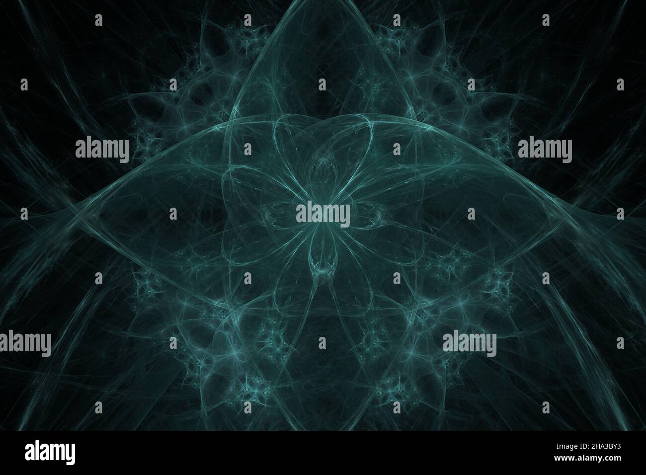 Dynamic and energetic fractal lines in flowing symmetry digital Stock Photo - Alamy